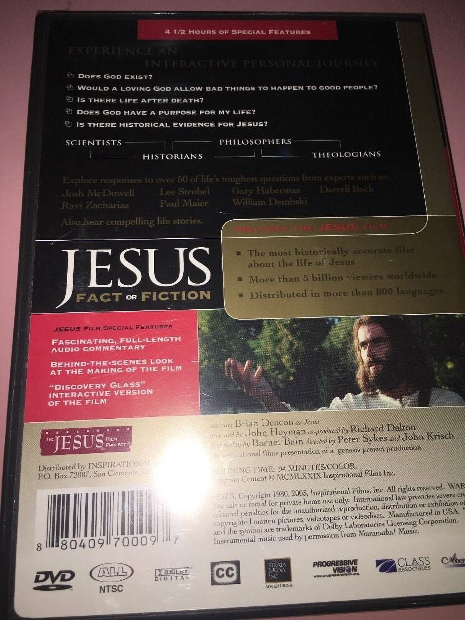 Pre-Owned JESUS FILM Fact or Fiction DVD Includes Brian Deacon ...