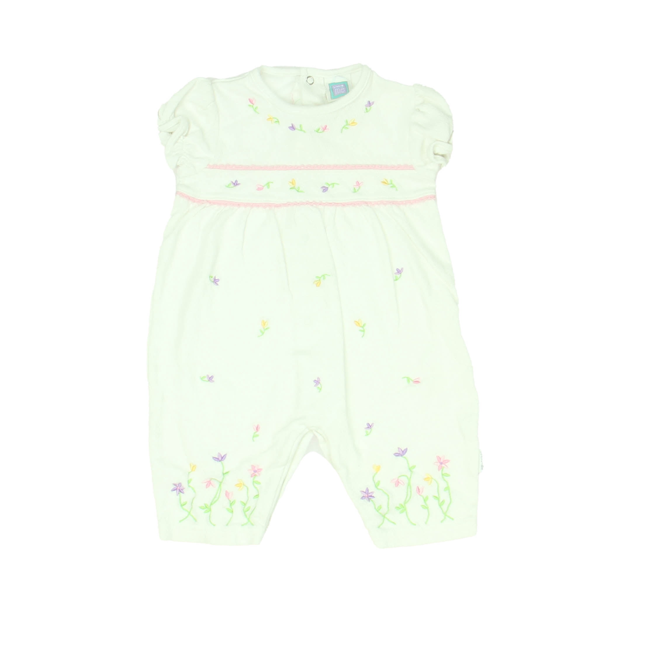 Pre-owned Little Me Girls White | Flowers Jumper size: 6 Months ...