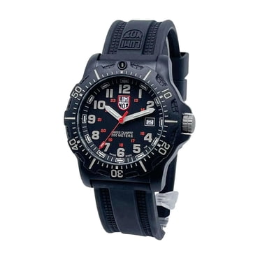 Luminox Navy SEAL Colormark Quartz Watch, 45mm Carbon Case, Black Dial ...