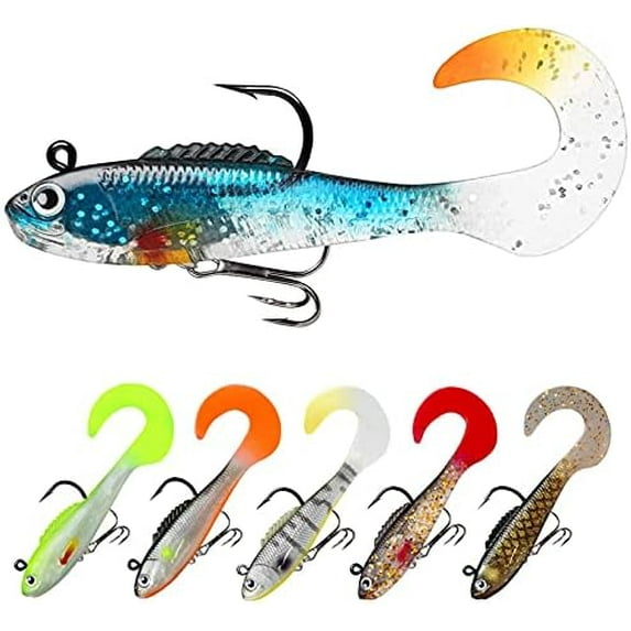 Pre-rigged Fishing Jig Lures for Freshwater and Saltwater, Innovative ...