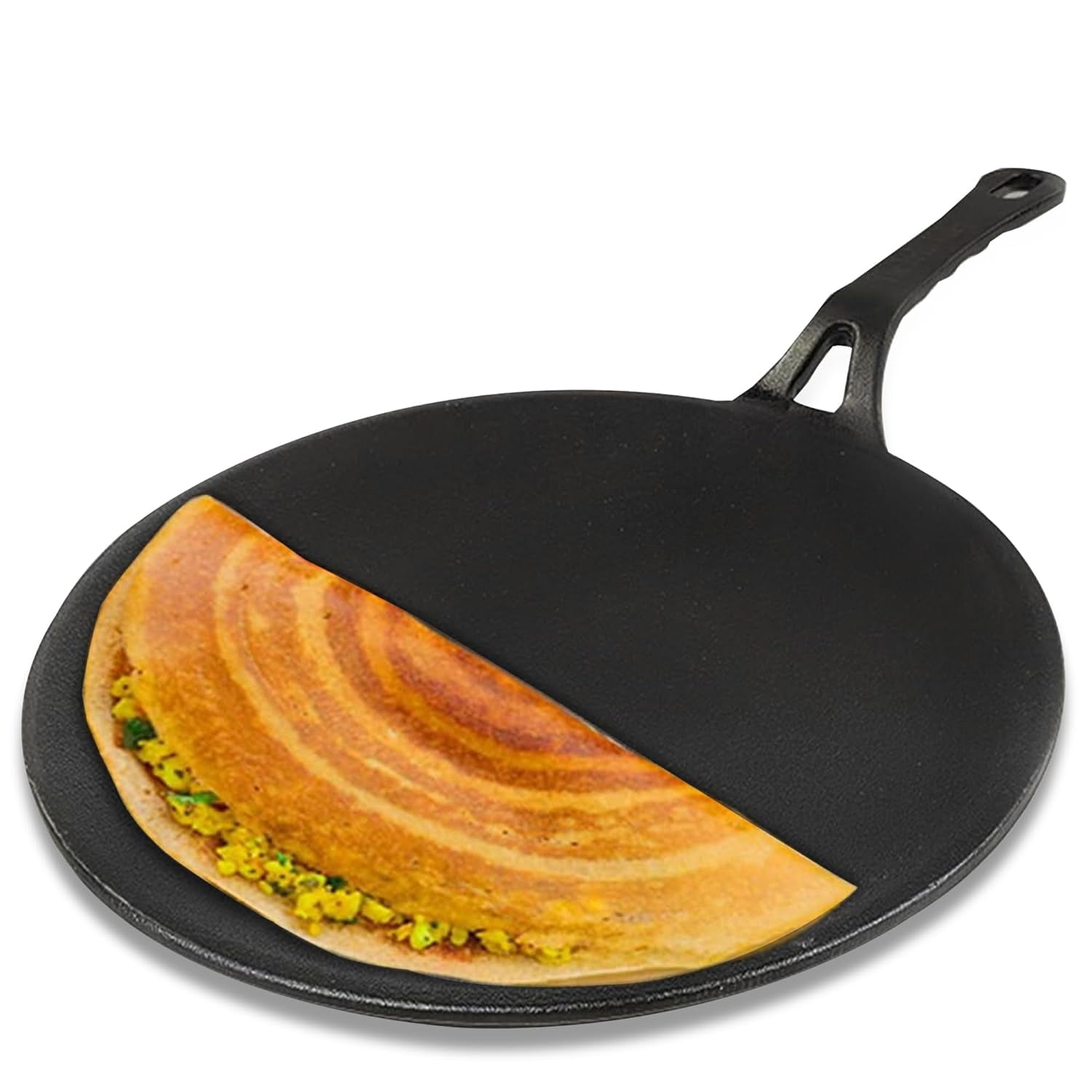 Pre-seasoned Cast Iron Tawa For Dosa, Chapathi With Iron Tadka Pan ...