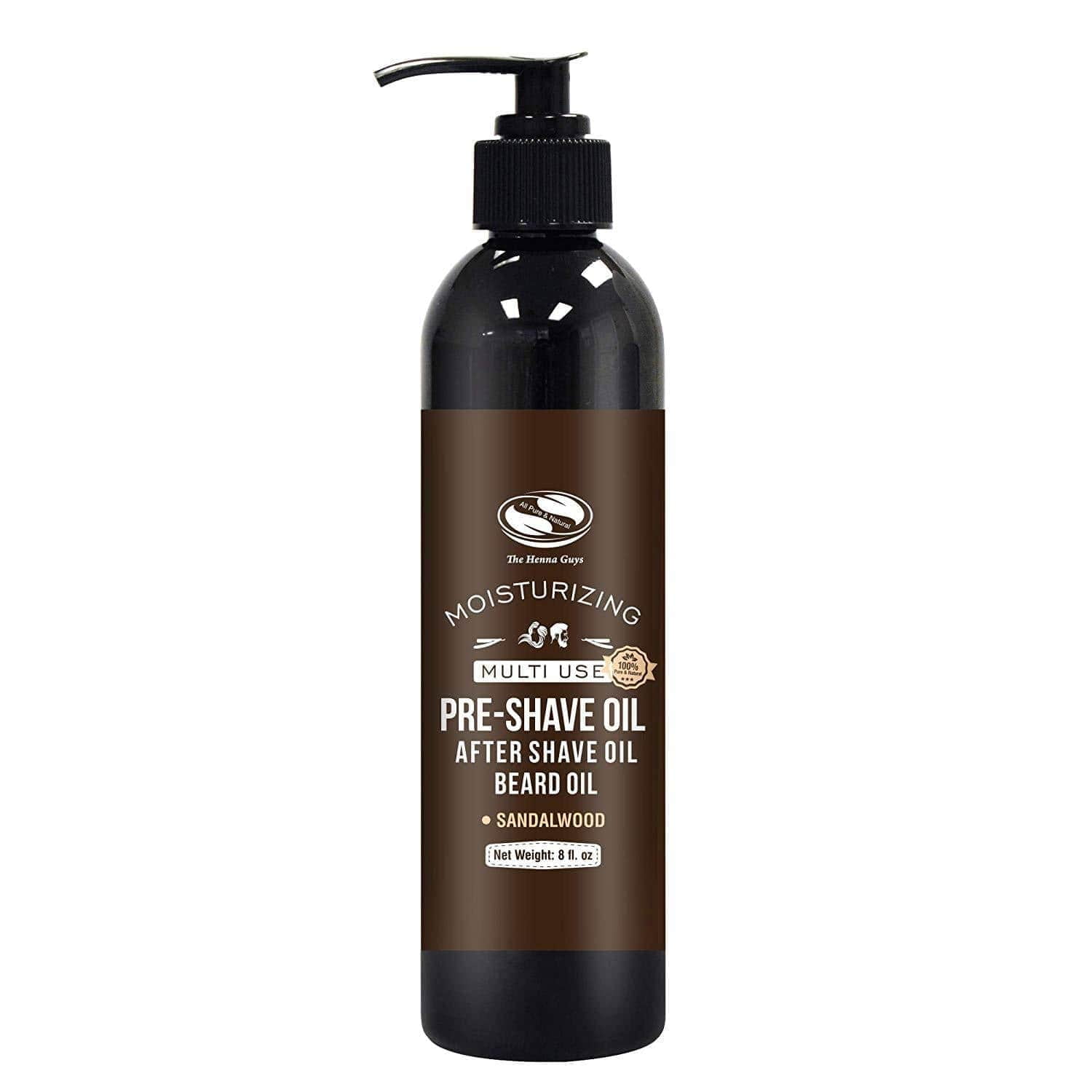 Sandalwood Pre-Shave Oil - Moisturizing, Soothing, For Sensitive Skin ...