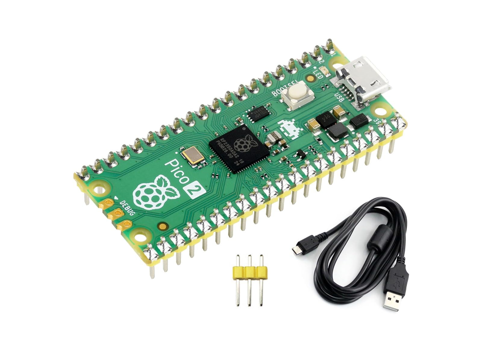 Pre-soldered Raspberry Pi Pico SSF20 2 Microcontroller Board Based on Raspberry Pi RP2350 ...
