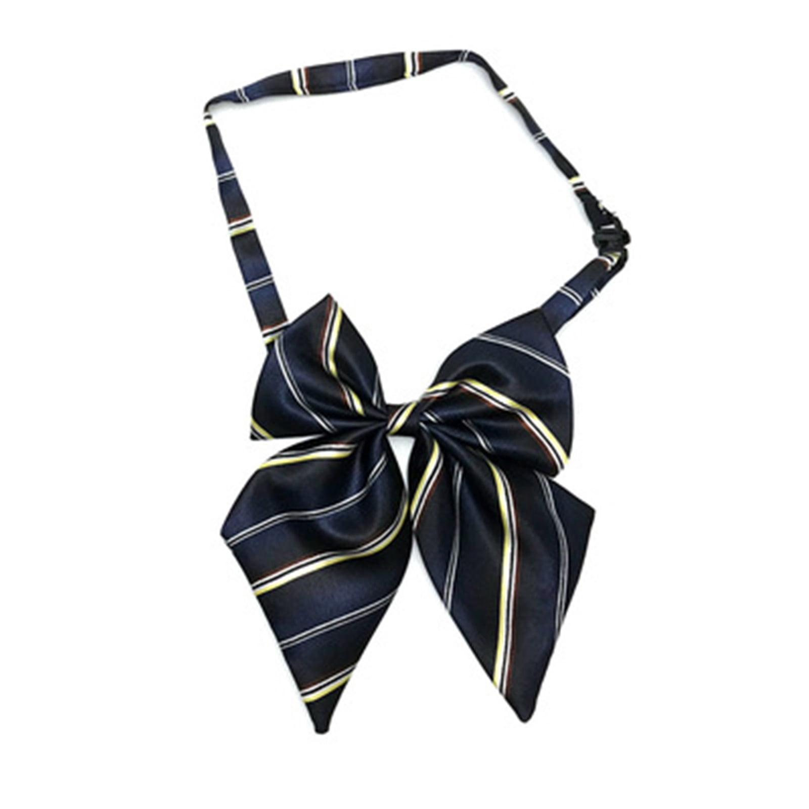 Pre-tied Neckties For Boy Kid Striped Tie for School Graduation Bow Tie ...