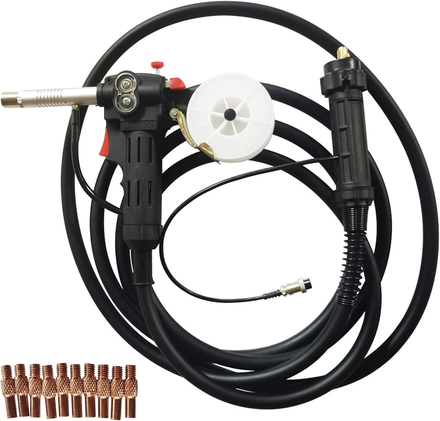 PreAsion 16Ft Euro Adpator MIG Welder Spool Gun Wire Feed Carbon Steel ...