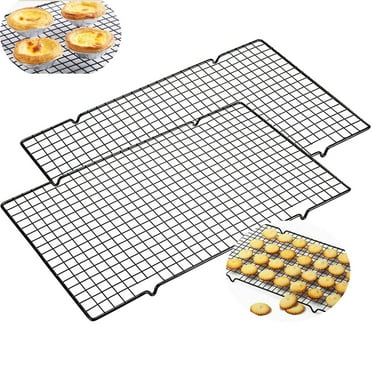 PreAsion 2pc Nonstick Wire Cookie Cooling Rack for Baking Supplies ...