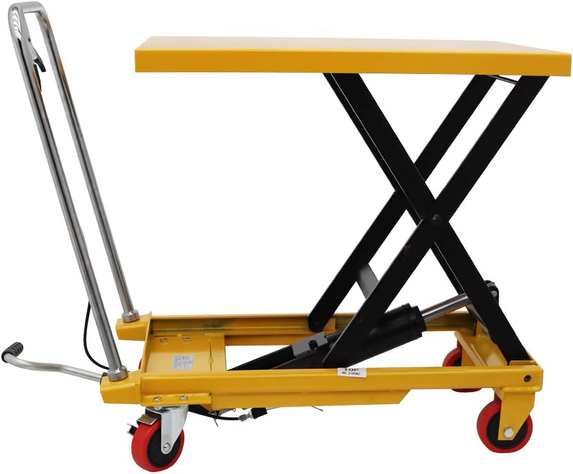 PreAsion 440LBS Hydraulic Scissor Lift Table Cart 28.5inch Lifting ...