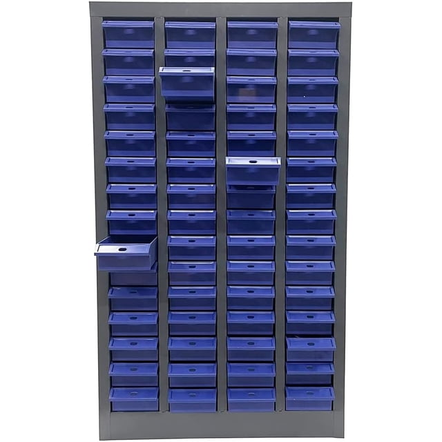 PreAsion 60 Drawers Spare Parts Cabinet Screws Parts Storage Drawer ...