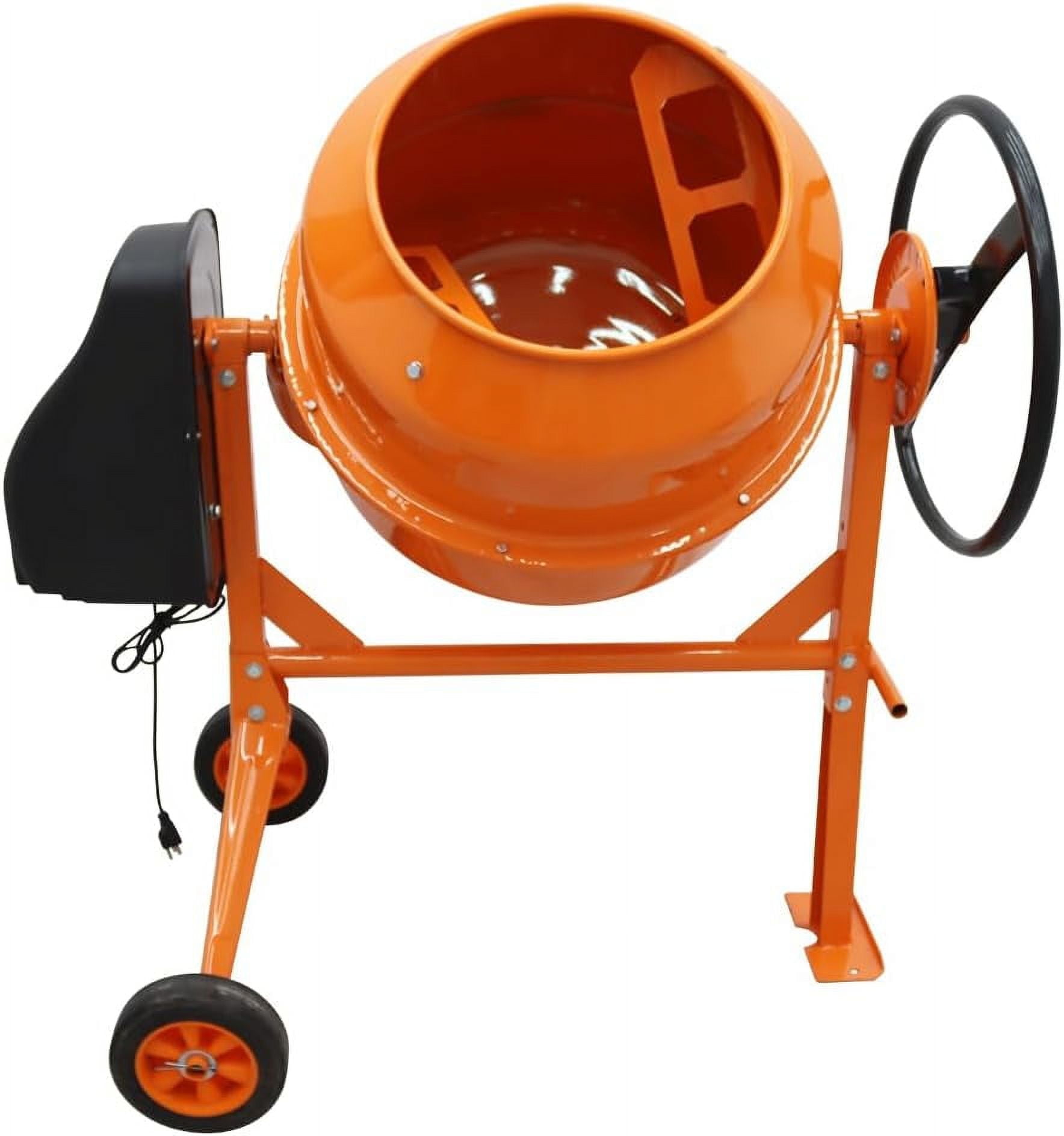 PreAsion Cement Mixer Concrete Mortar Steel Drum 360° Rotation Concrete ...
