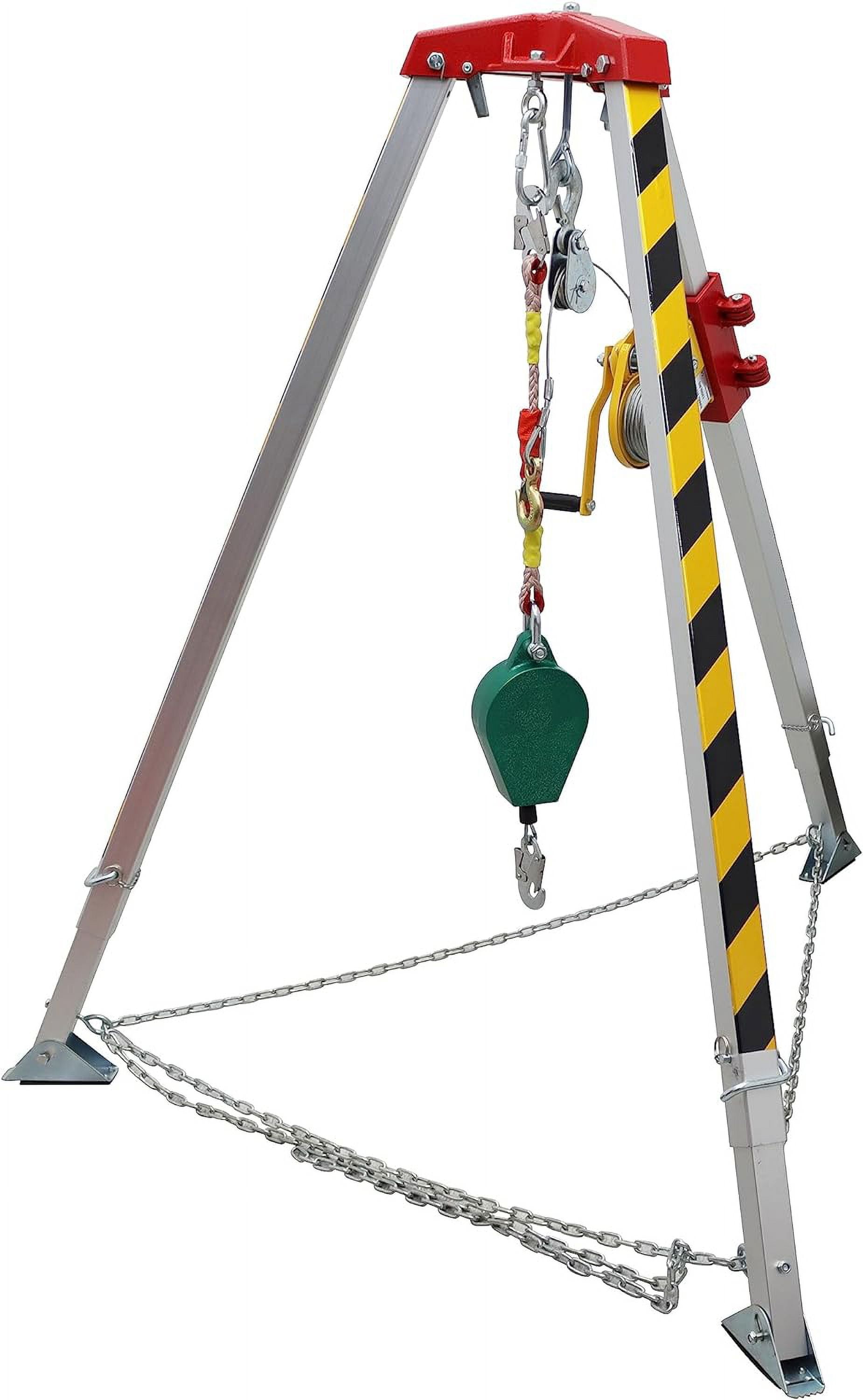PreAsion Confined Space Tripod Kit 1800LBS Winch Emergency Rescue ...