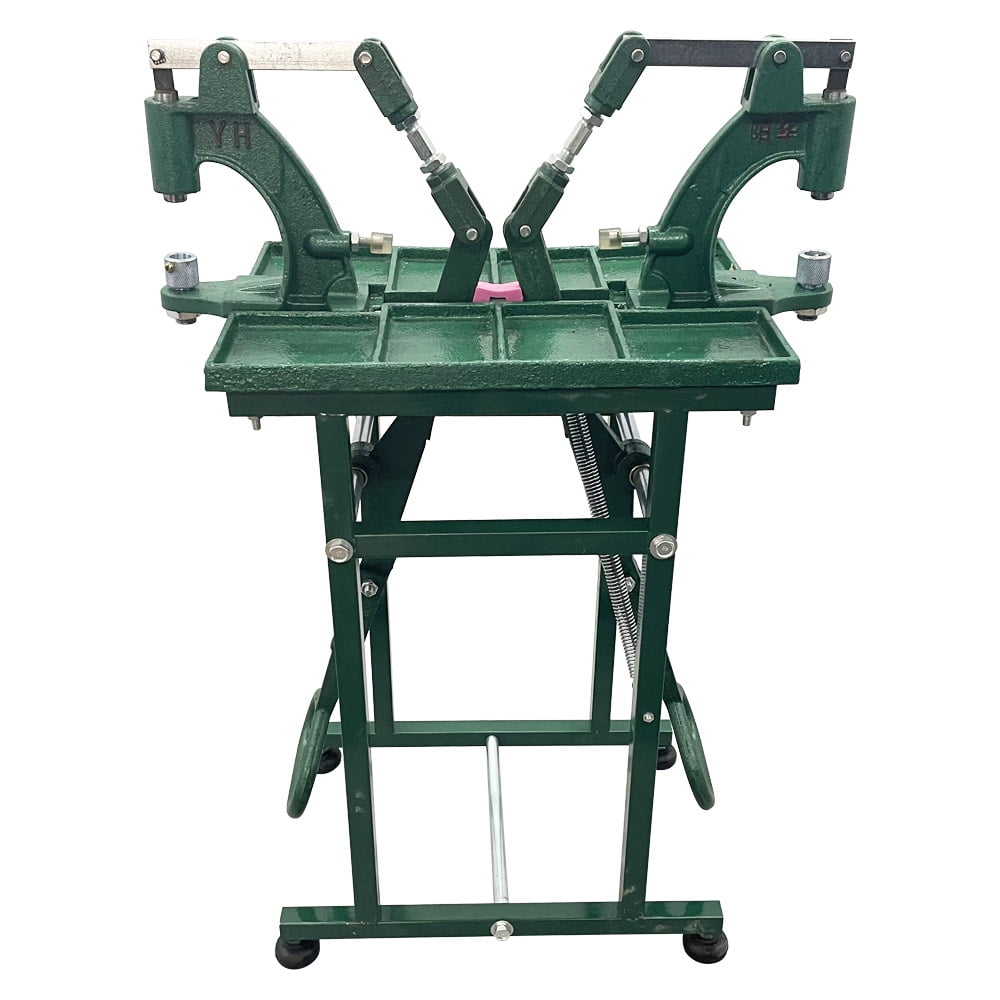 PreAsion Double Pedal Riveting Machine Grommet Snap Press Machine Iron ...