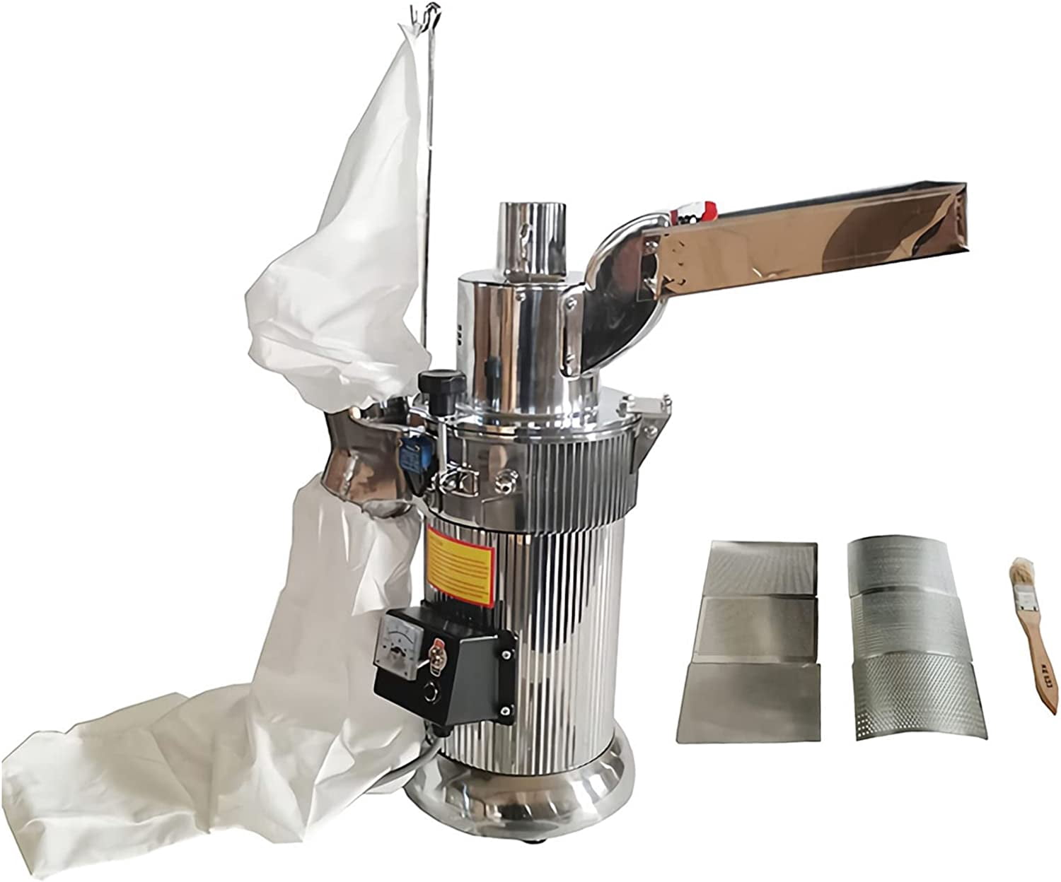 PreAsion Stainless Steel Electric Hammer Mill for Dry Herbs and Grains ...