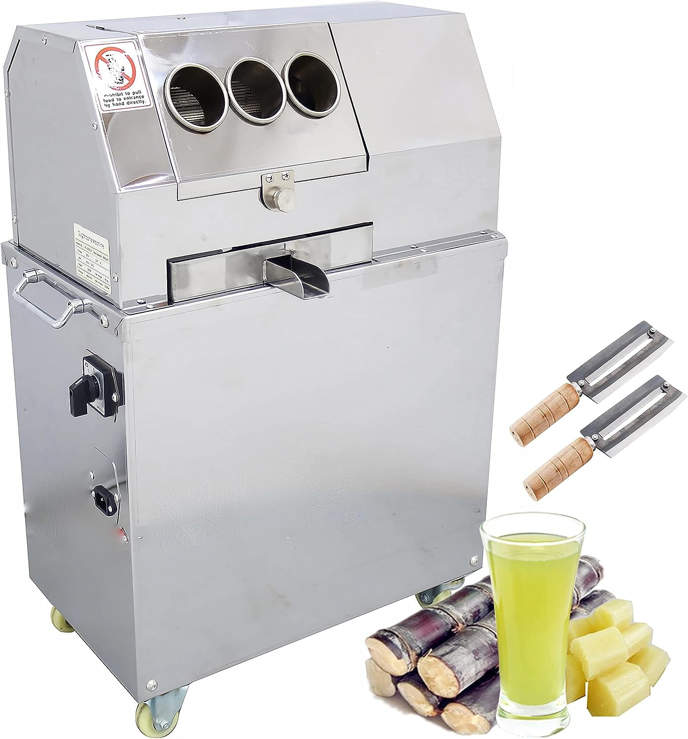 PreAsion Electric Sugar Cane Ginger Press Juicer Sugarcane Juicing ...