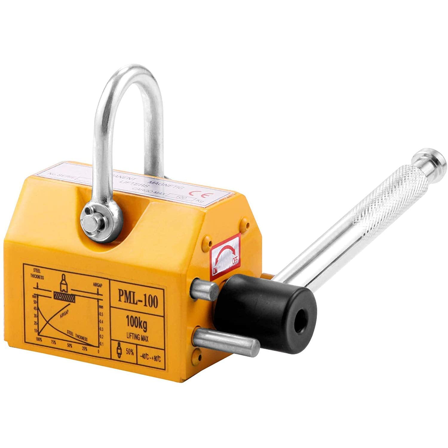 PreAsion Lifting Magnet Steel Magnetic Lifter Permanent Lift Magnets ...