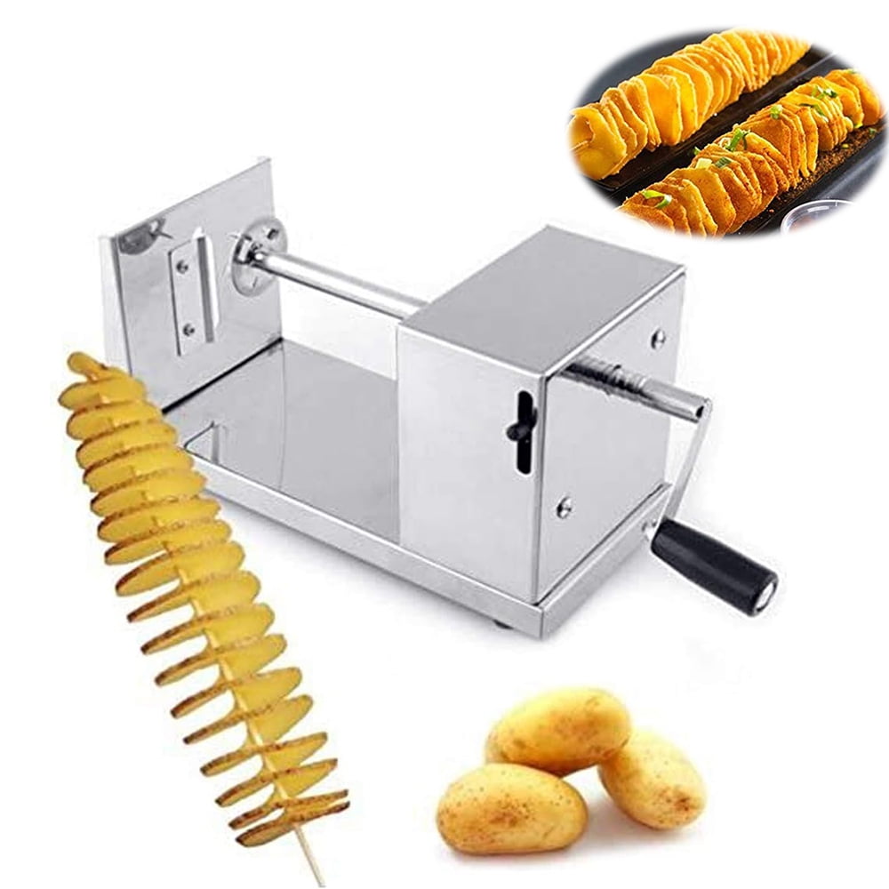 PreAsion Manual Stainless Steel Spiral Potato Slicer Chips Twister ...