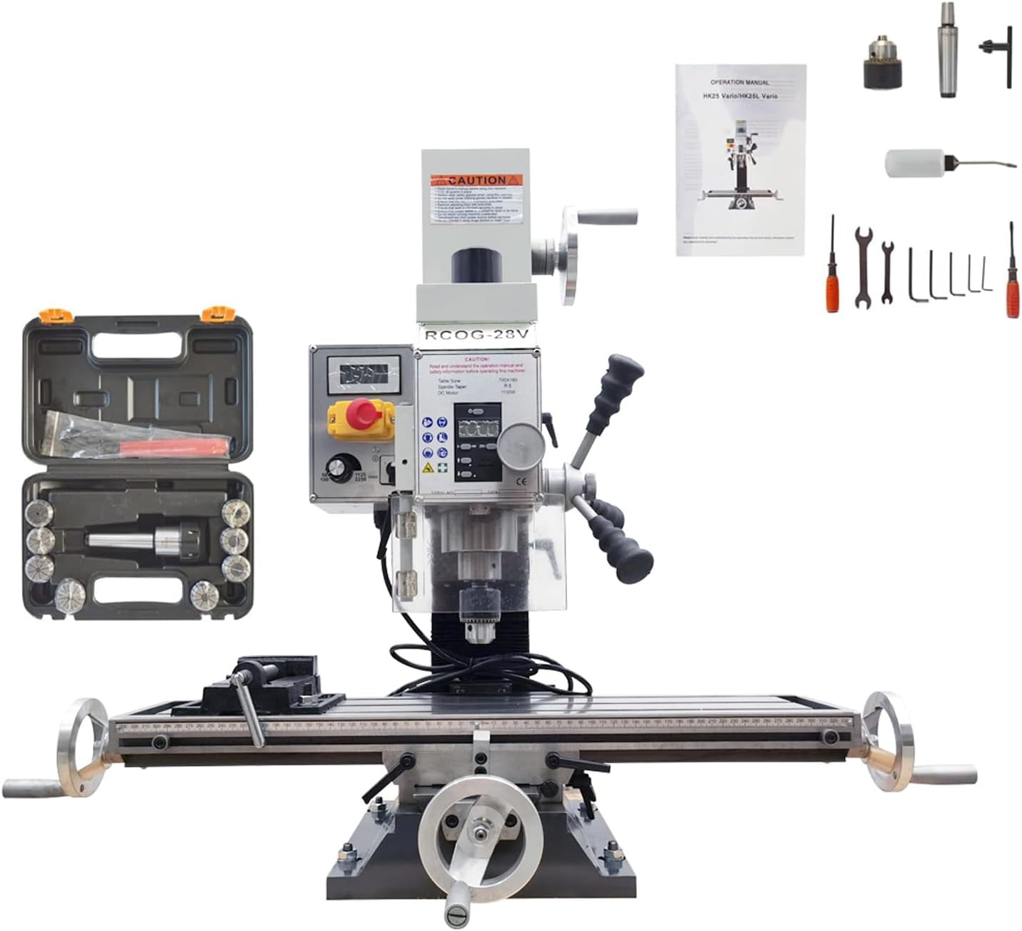 PreAsion Milling Drilling Machine RCOG-28V Brushless Precision Milling ...
