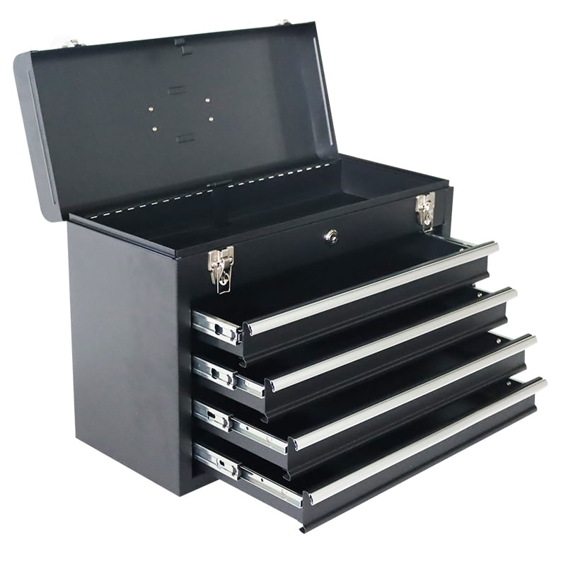 PreAsion Portable Tool Chest 4-Drawer Box Storage Organizer Cabinet ...