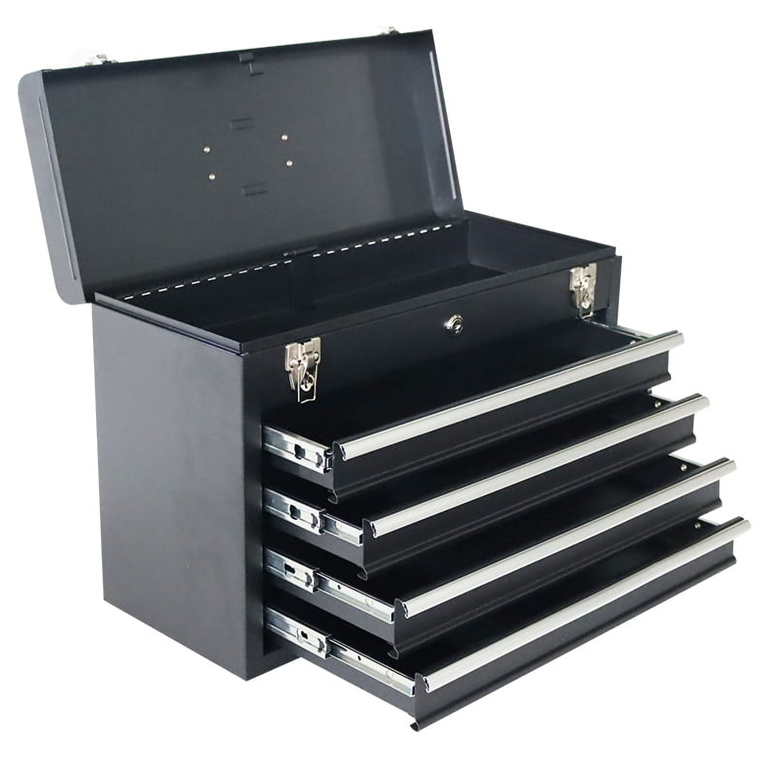 PreAsion Portable Tool Chest 4-Drawer Box Storage Organizer Cabinet ...