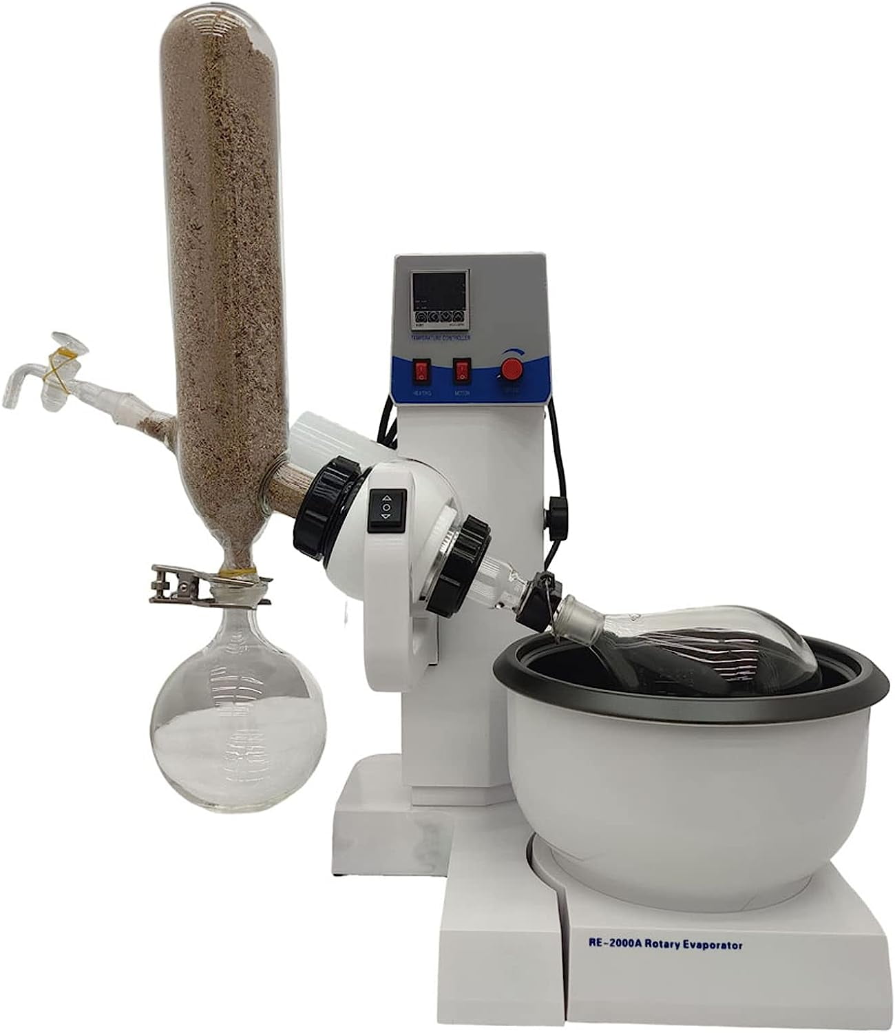 PreAsion RE-2000A 2L Auto Lifting Rotary Evaporator Lab Equipment Lab Evaporator Rotary Vacuum ...