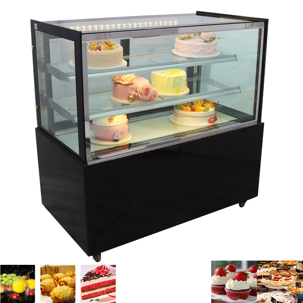 PreAsion Refrigerated Cake Showcase 47 Inch Bread Dessert Display ...