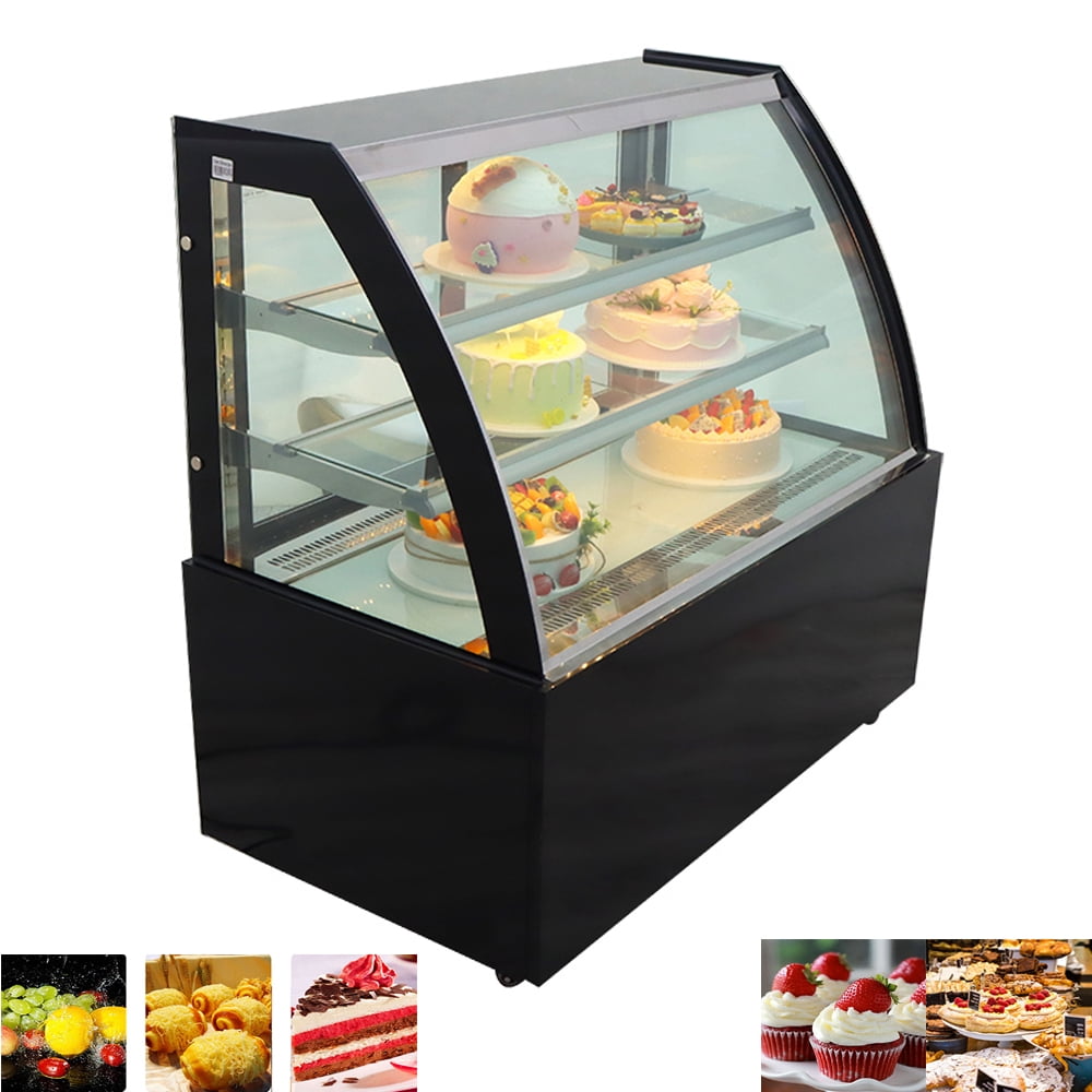 PreAsion Refrigerated Cake Showcase Bread Dessert Display Cabinet with ...