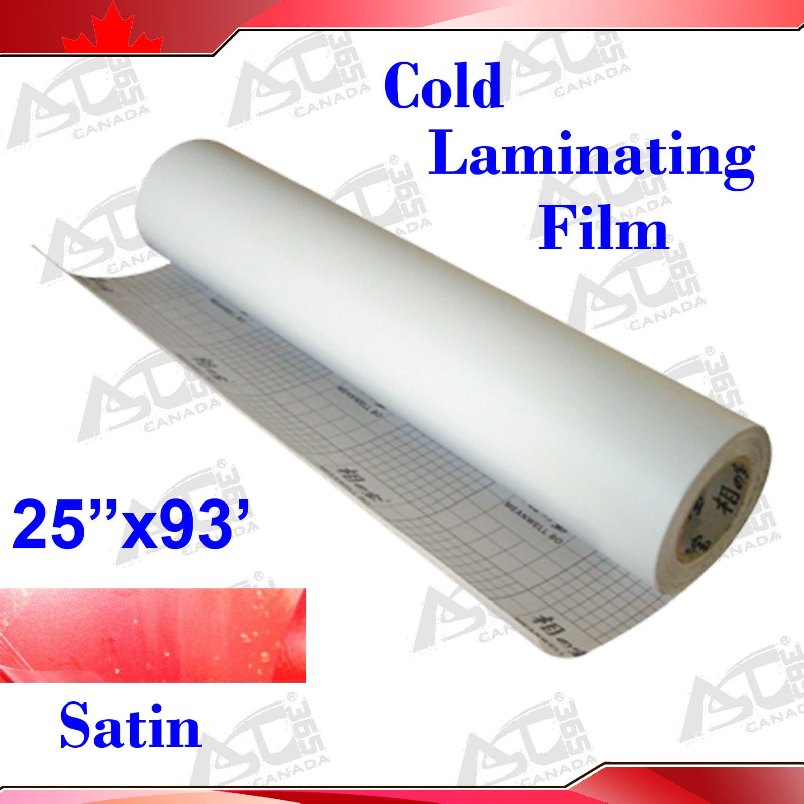PreAsion Satin Matt Cold Laminating Film 1116x25" Cold Roll Laminator ...
