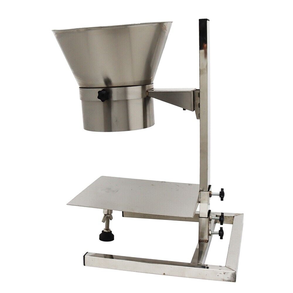 PreAsion Stainless Steel Feeding Hopper with with Support Stand 7.09 ...