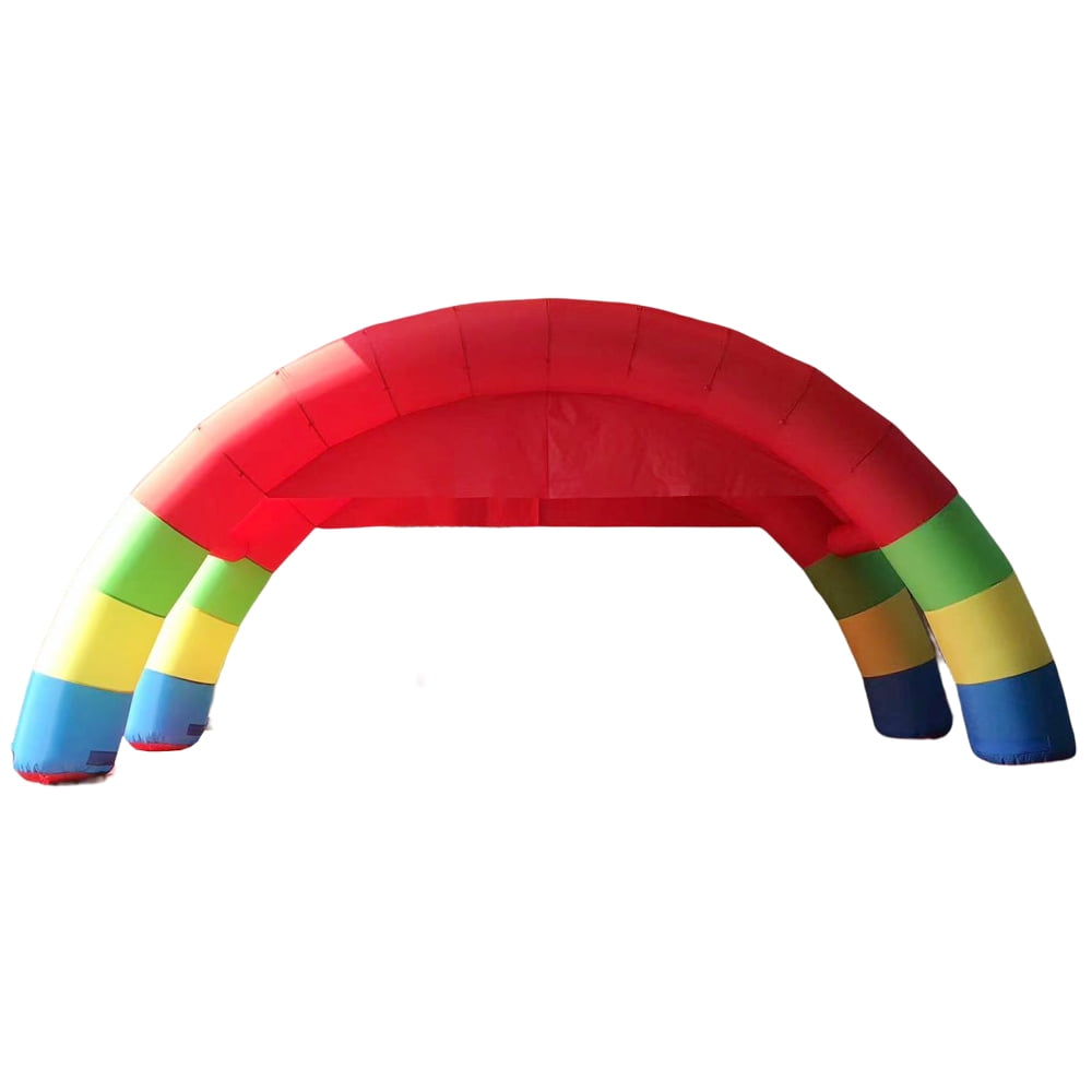 PreAsion Twin Arches Inflatable Rainbow Arch Advertising Birthday Party ...