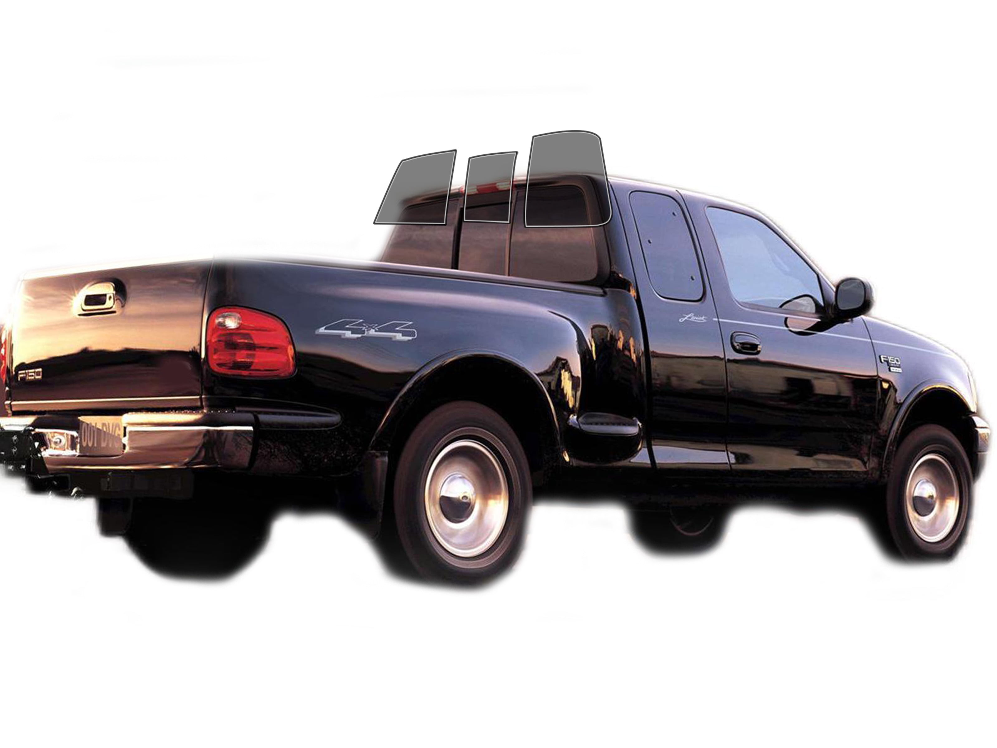 PreCut Window Film for 1997-2003 Ford F150 Extended Cab Rear Window, UV ...