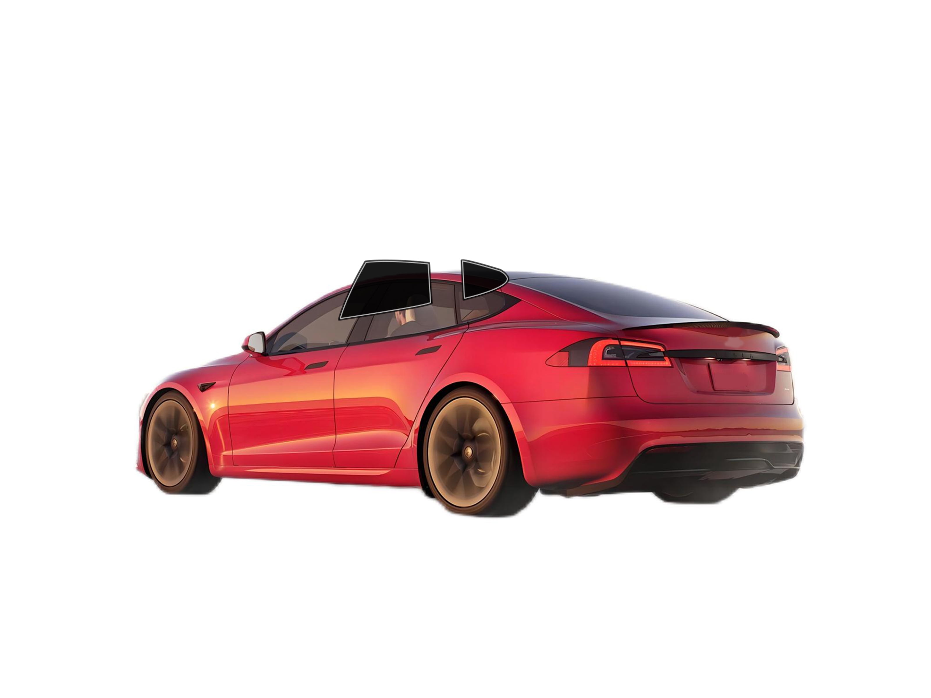 PreCut Window Film for 2016-2024 Tesla Model S Back Window, UV-IR ...