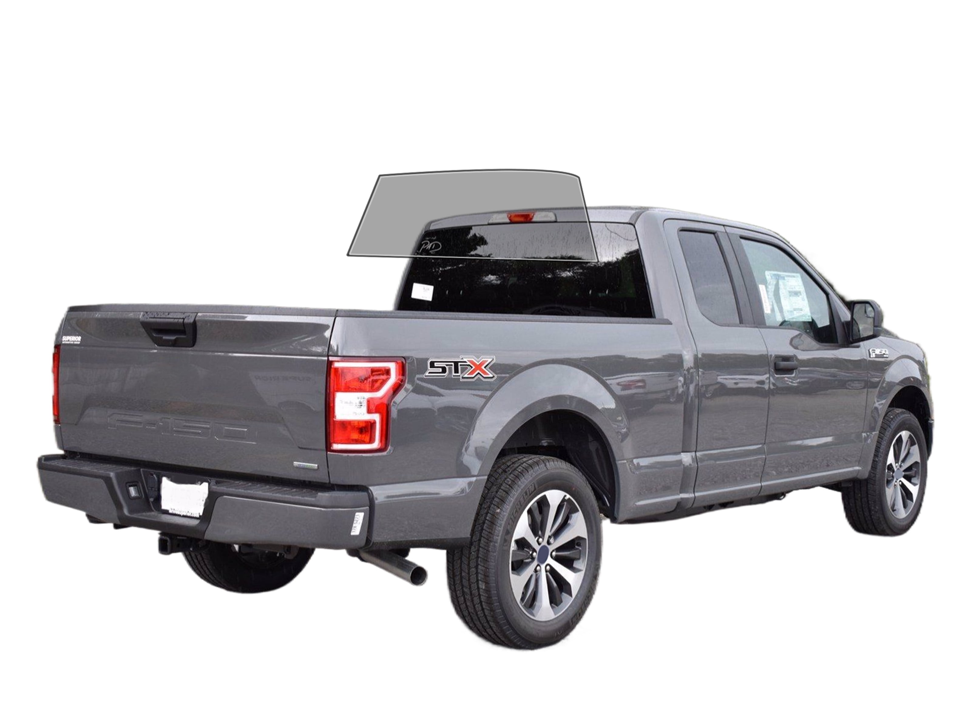 PreCut Window Film for 2021-2024 Ford F150 Extended Cab Rear Window, UV ...
