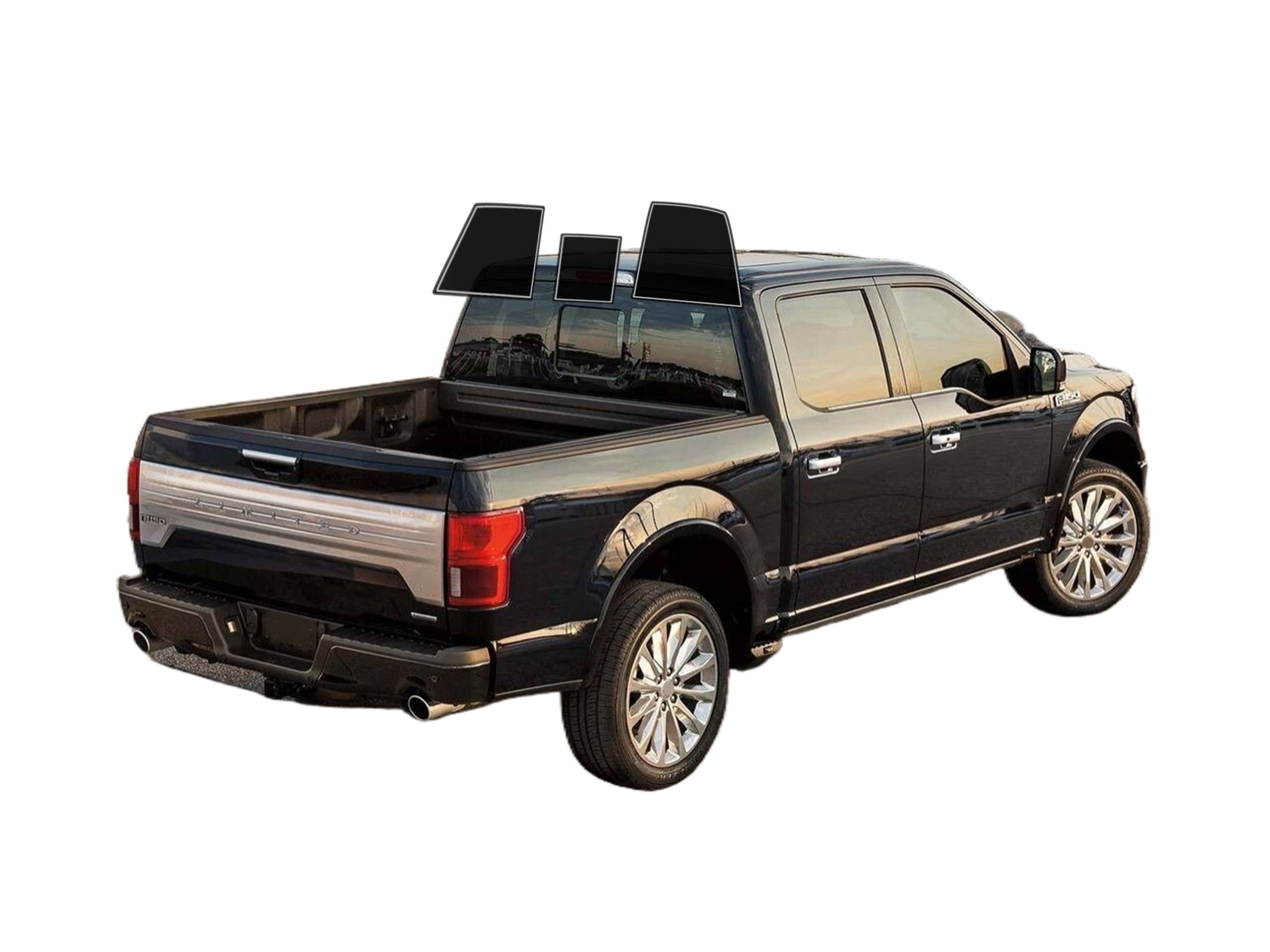 PreCut Window Film for Ford F150 Crew 2015-2020 Rear Window, UV-IR ...