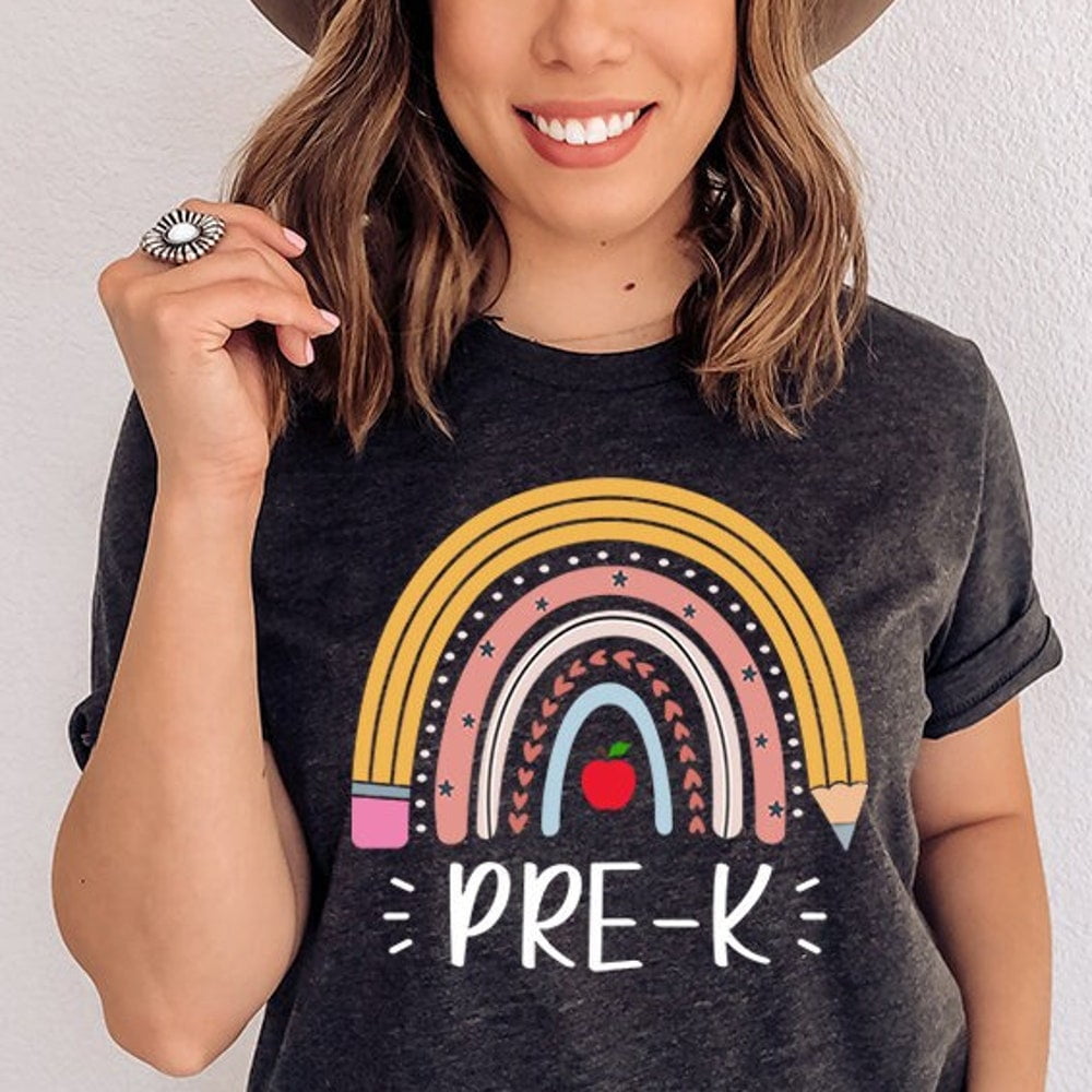 PreK Teacher Shirts, Pre K Teacher Shirt, Pre-K Teacher Shirt, Hello ...