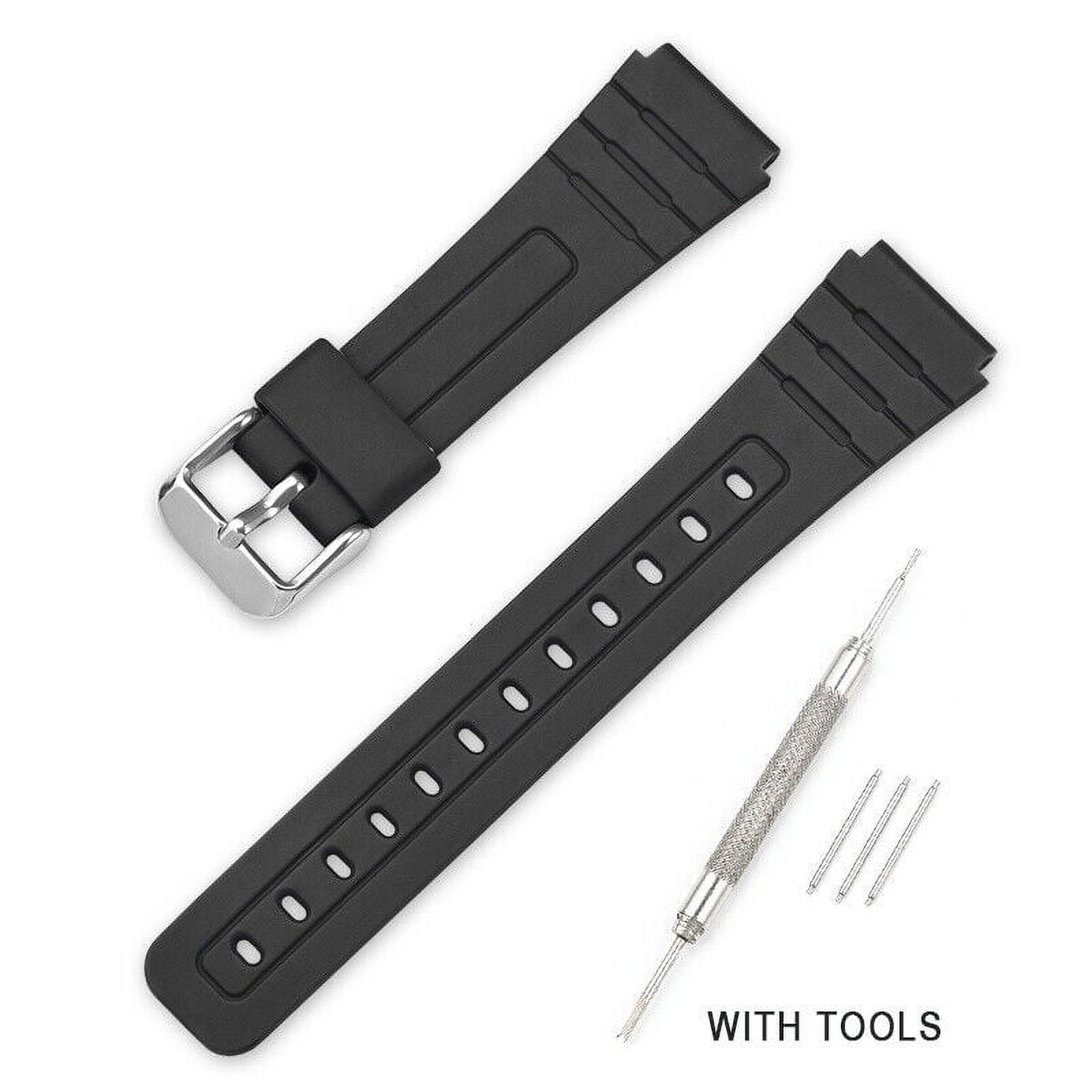 PrePat 18mm Replacement Strap For Casio A168 A158 A159 F91W F84 F105 ...