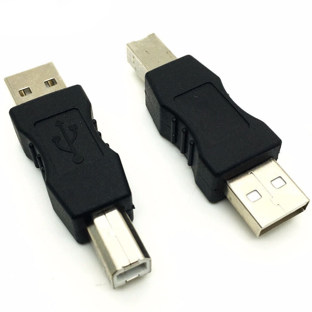 PrePat 2 X USB 2.0 type A Female to type B Male Printer Scanner Adapter ...