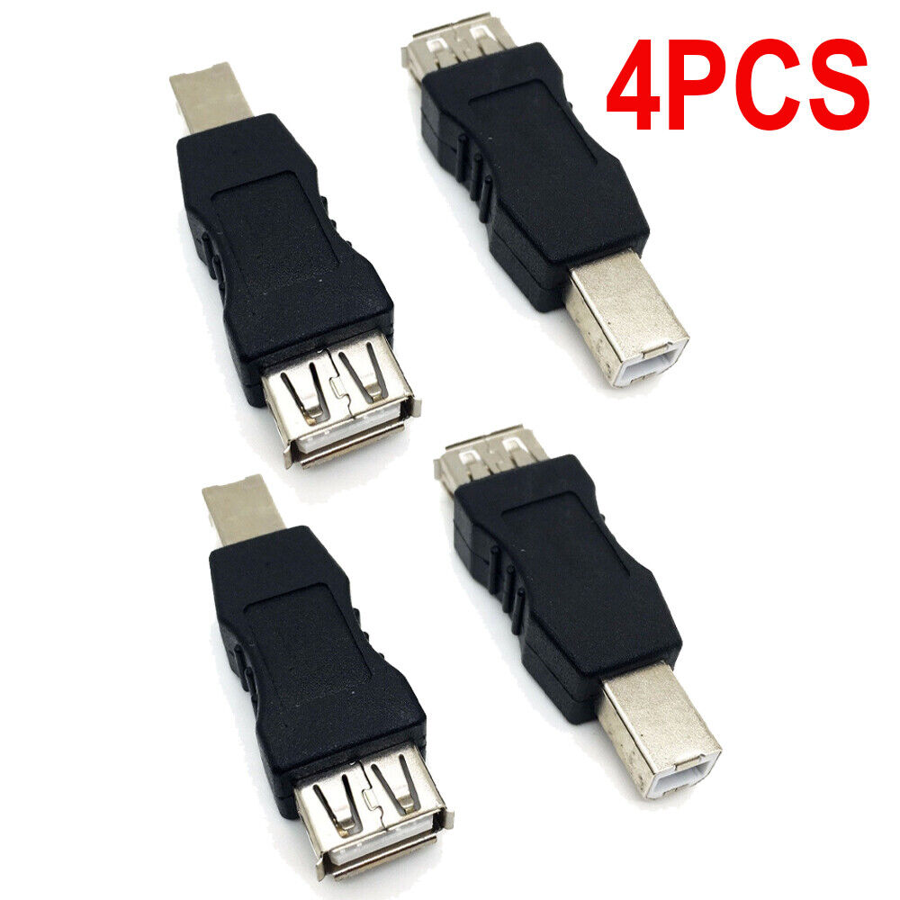 PrePat 2 X USB 2.0 type A Female to type B Male Printer Scanner Adapter ...
