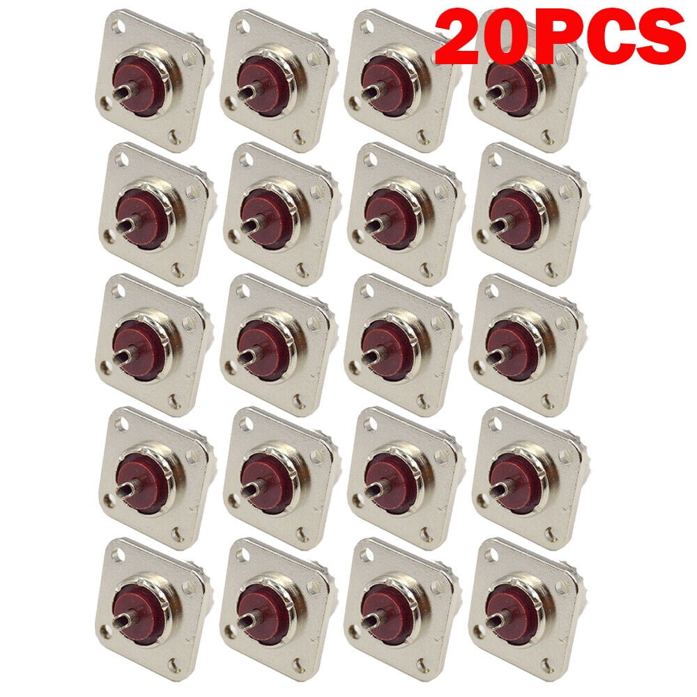 PrePat 20/40 Pcs UHF Female Jack SO239 Panel Chassis Mount Coax Cable ...