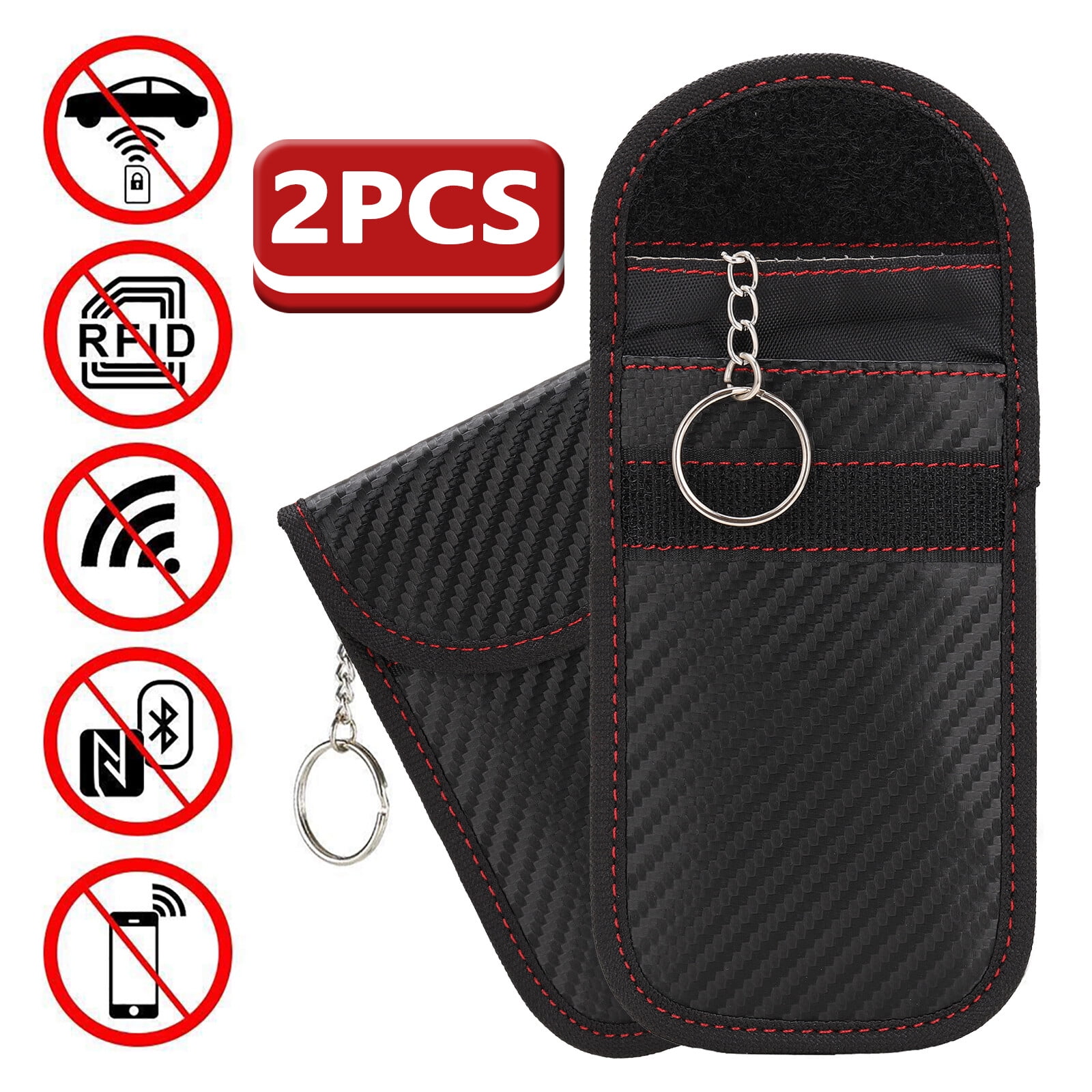 PrePat 2Pcs Faraday Bag RFID Signal Blocking Shielding Pouch Cell Phone ...