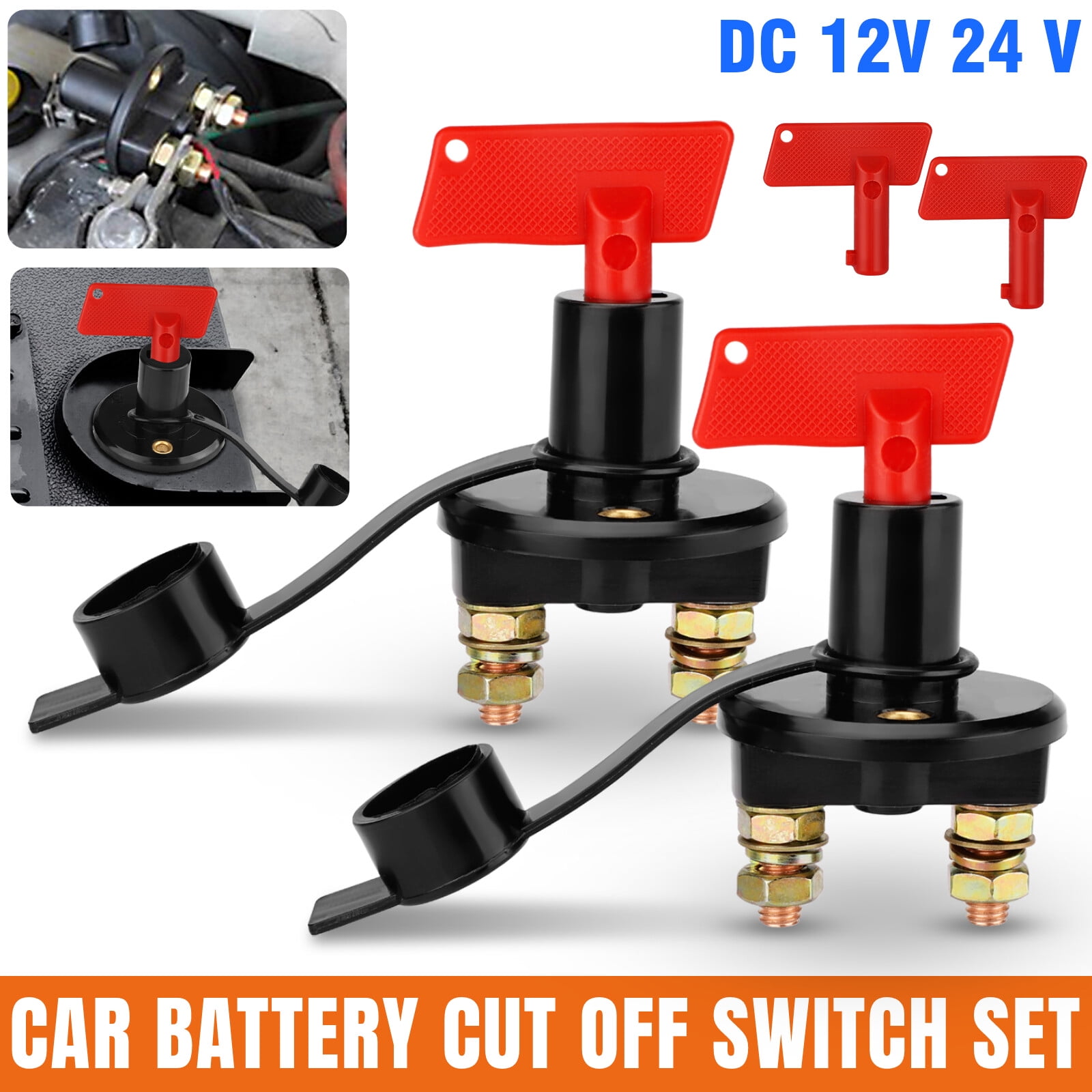 PrePat 2X 12V Battery Isolator Disconnect Cut Off Power Kill Switch for ...