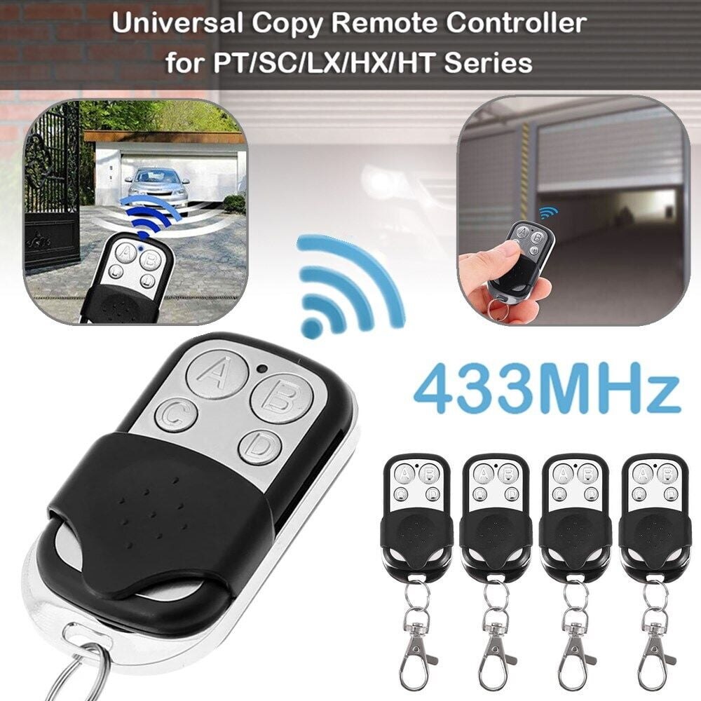 PrePat 4 x Universal Electric Cloning Remote Control Key Fob 433MHz For ...