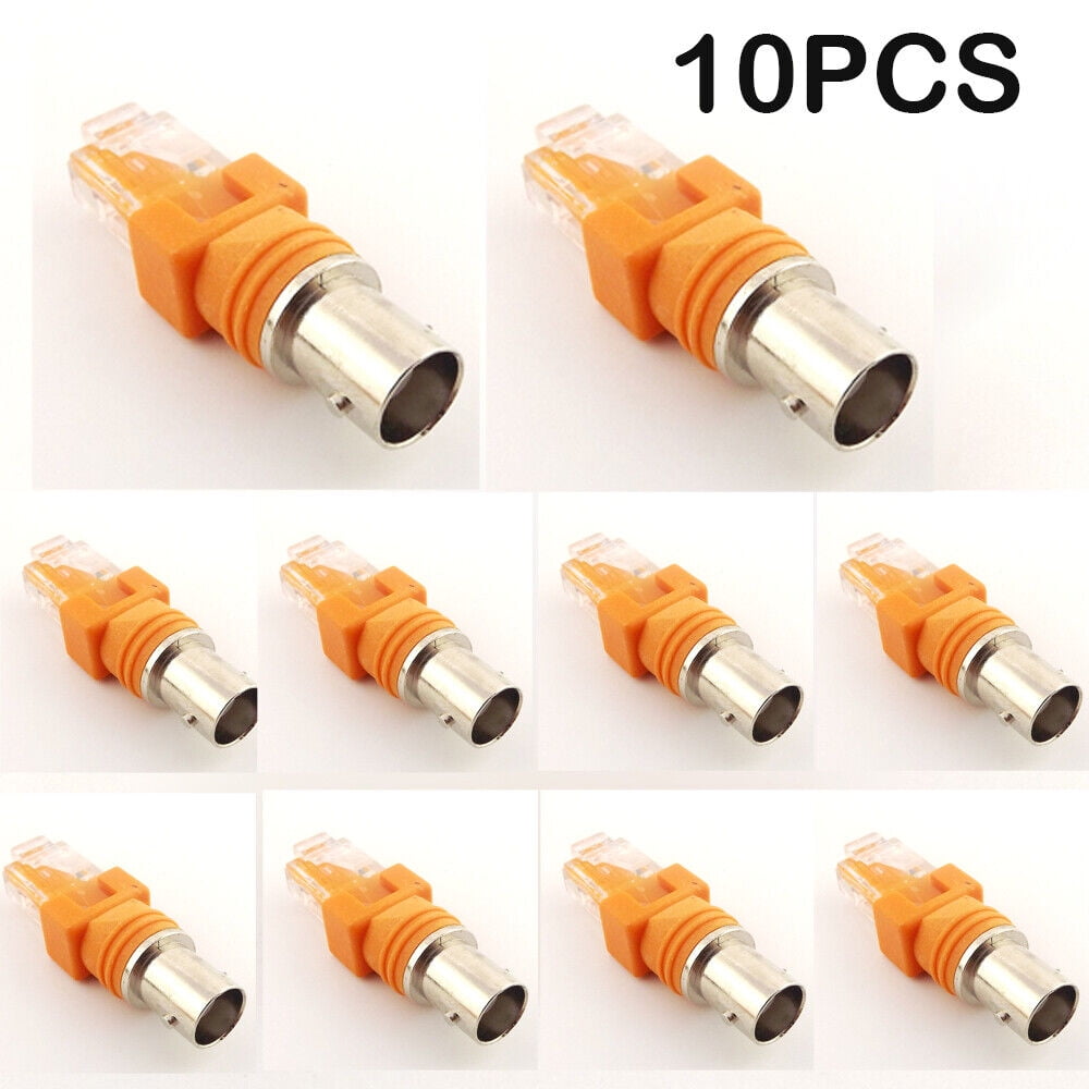 PrePat BNC Female to RJ45 Male Coaxial Barrel Coupler Adapter RJ45 to ...