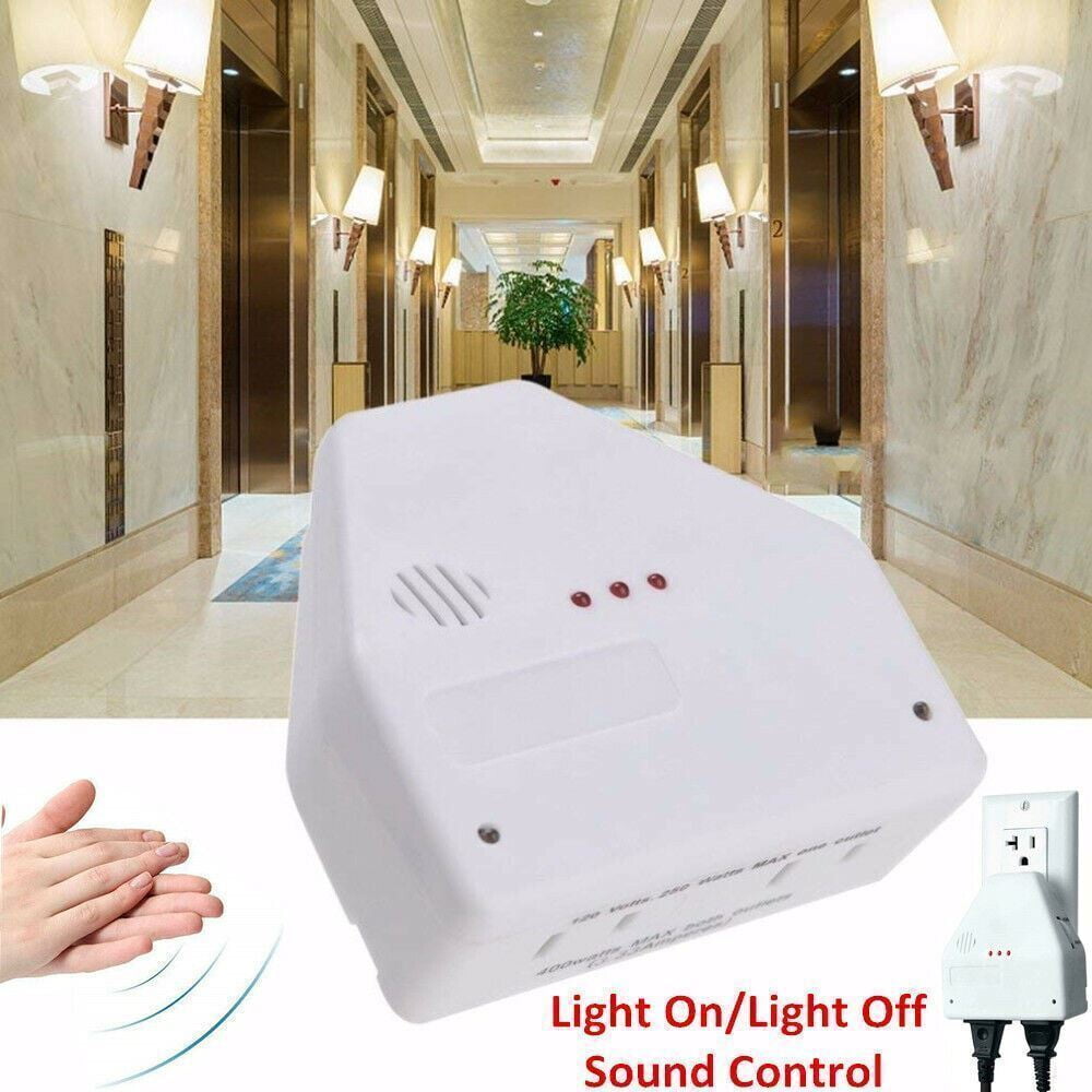 PrePat Clapper Sound Activated Clap On/Off Light Switch Wall Socket ...