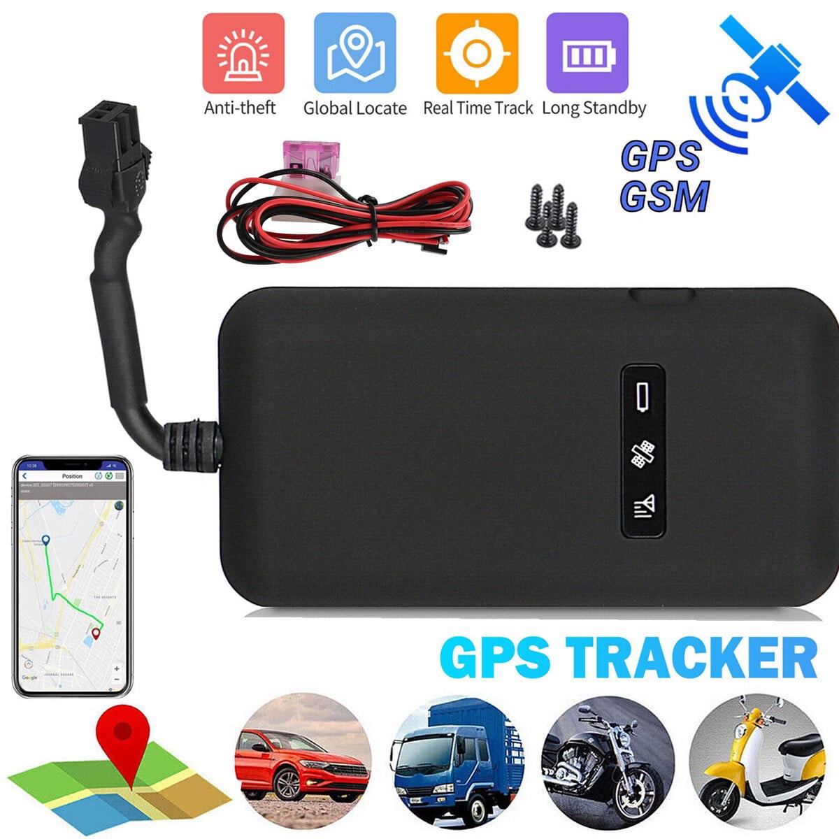 PrePat GPS Tracker Real-time Tracking Locator Device GPRS GSM Car ...