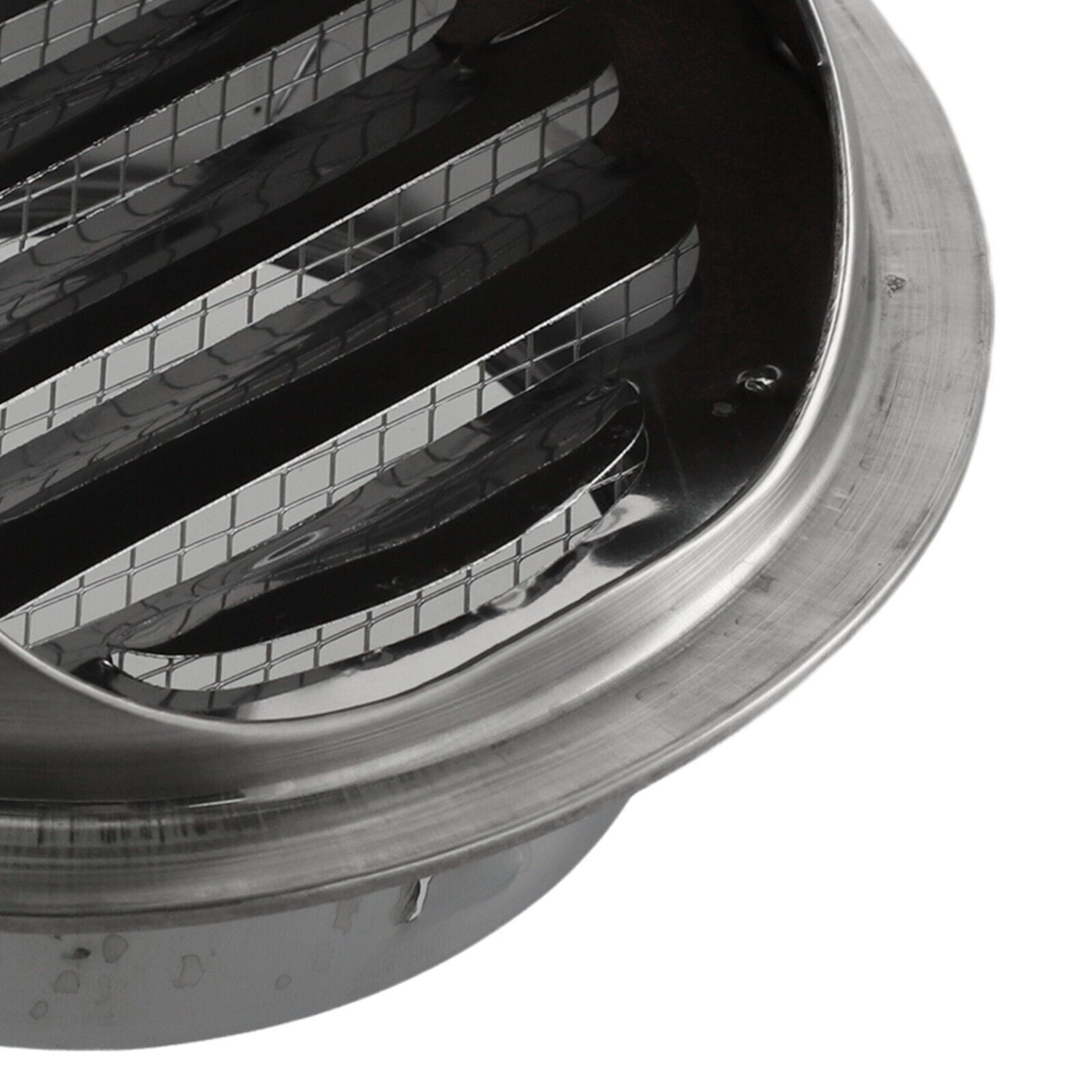 PrePat Stainless Steel Wall Air Vent Extractor Fan Grille & Non Return ...