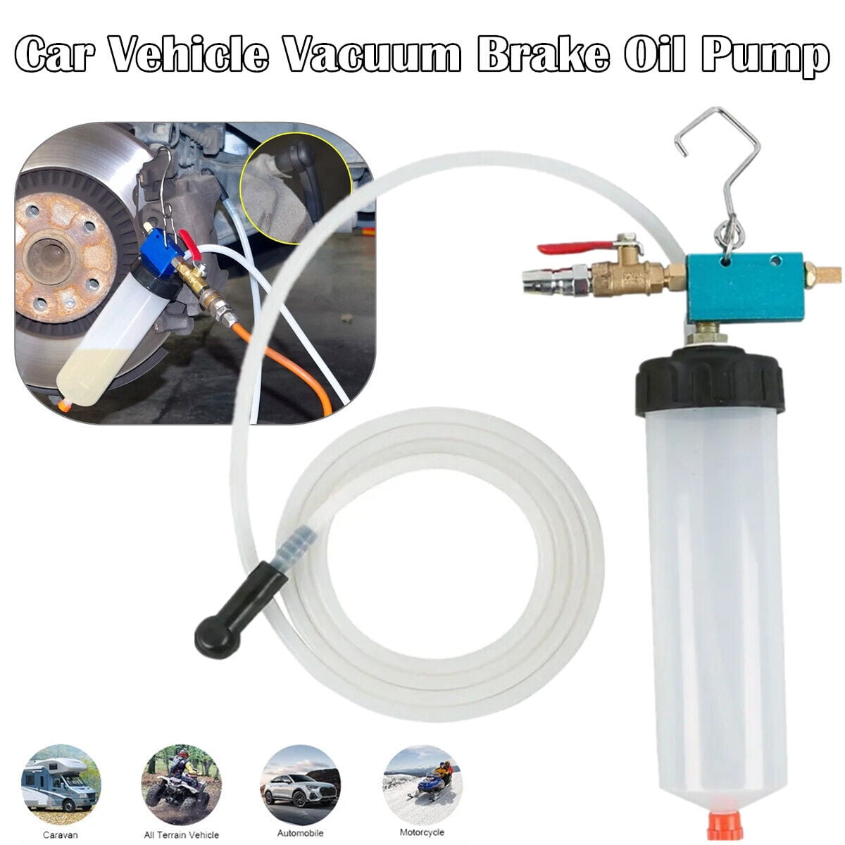 PrePat Vacuum Brake Bleeder Car Vehicle Tank Fluid Oil Change Pump Equipment Tool Kit - Walmart.com
