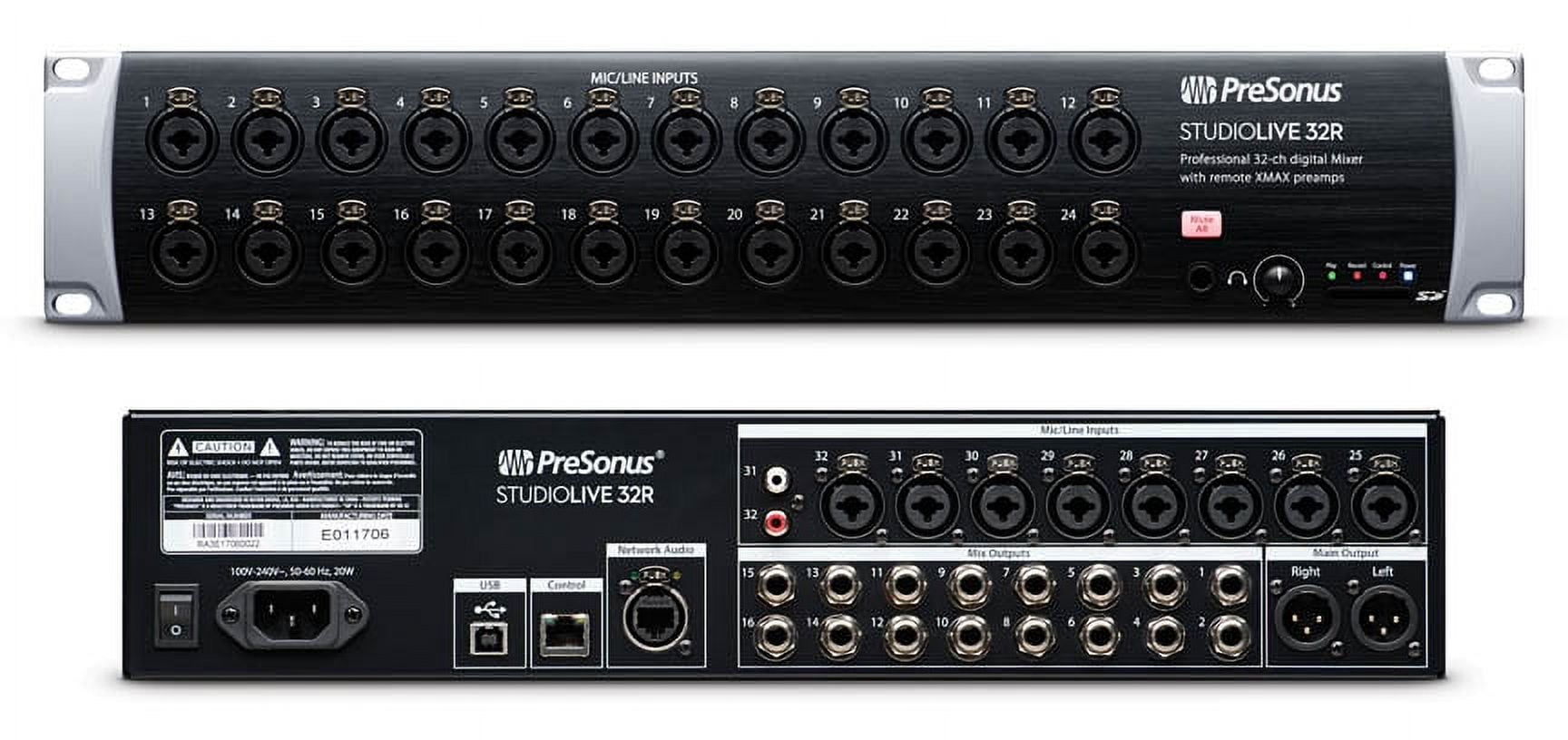 PreSonus StudioLive Series III 32R Digital Rack Mixer with 24 ...