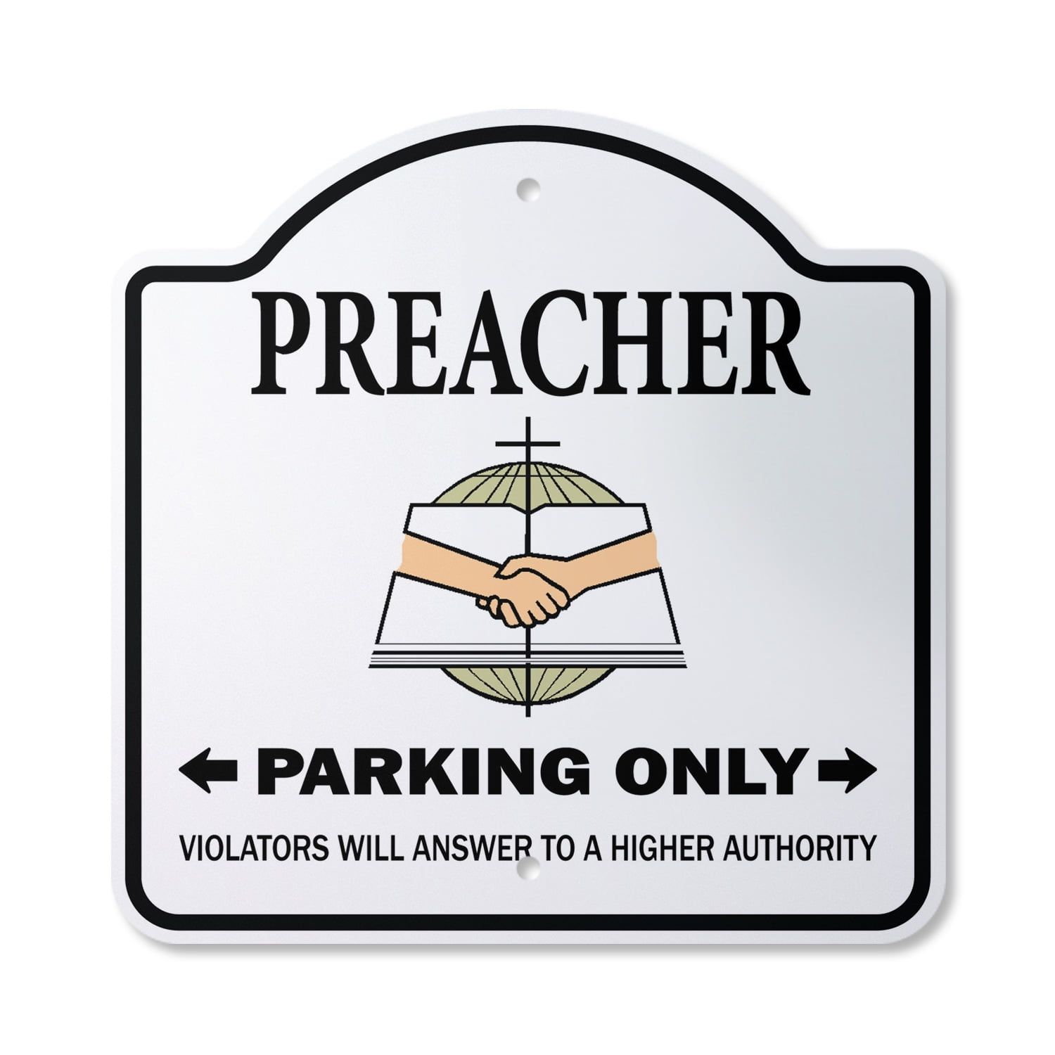 Preacher 10” x 10” Sign | Indoor/Outdoor Plastic | SignMission Designer ...