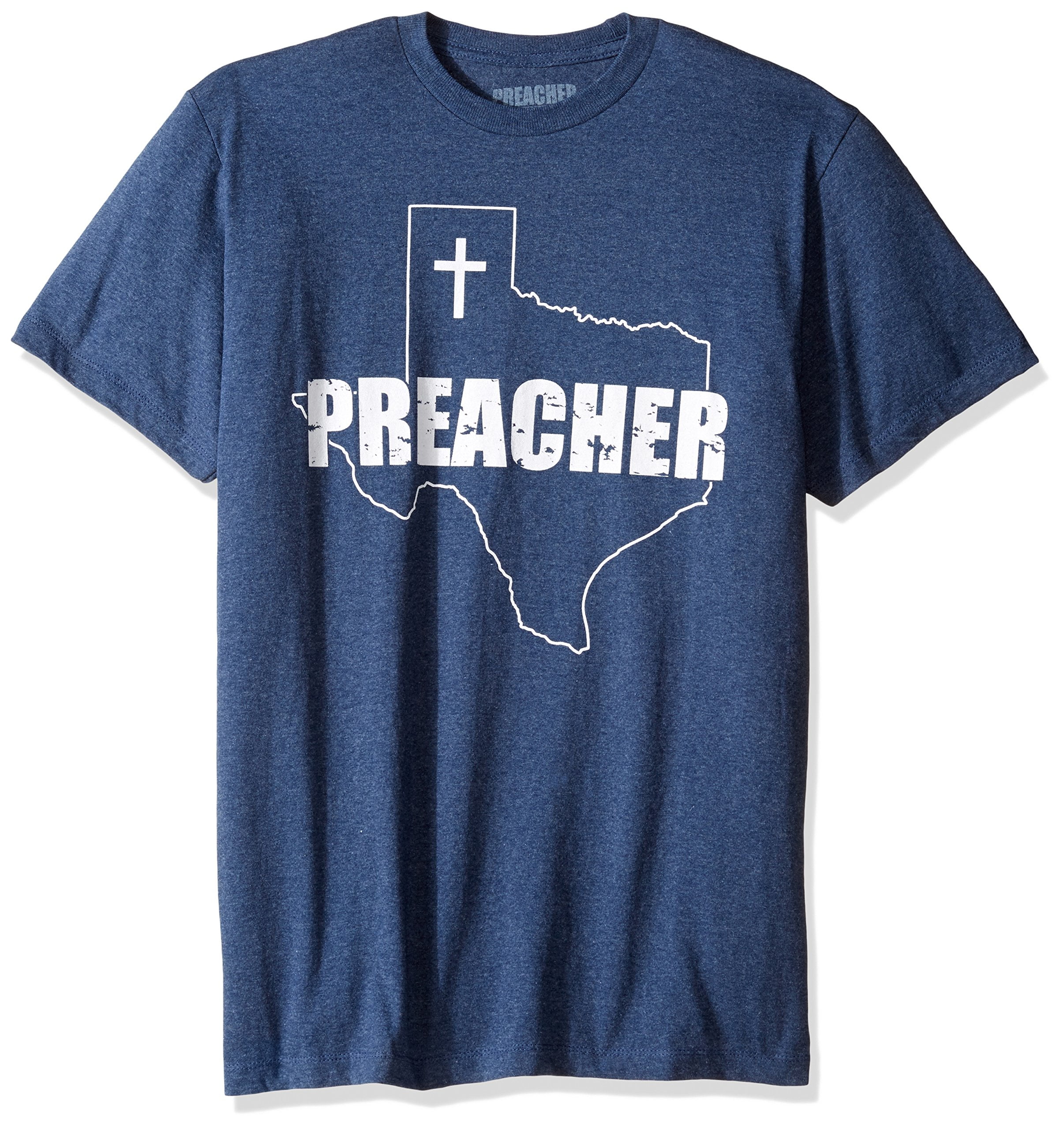 Preacher AMC Mens T-Shirt - Outlined Texas Preacher Logo Image (Small ...