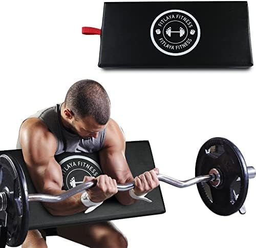 Preacher Curl Pad Barbell & Dumbbell Bicep Curl Support Isolator Home ...