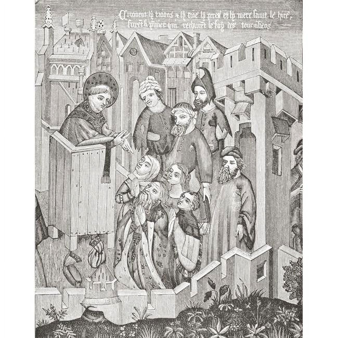Preaching of the First Missionary Apostles After A Tapestry In Tournay ...